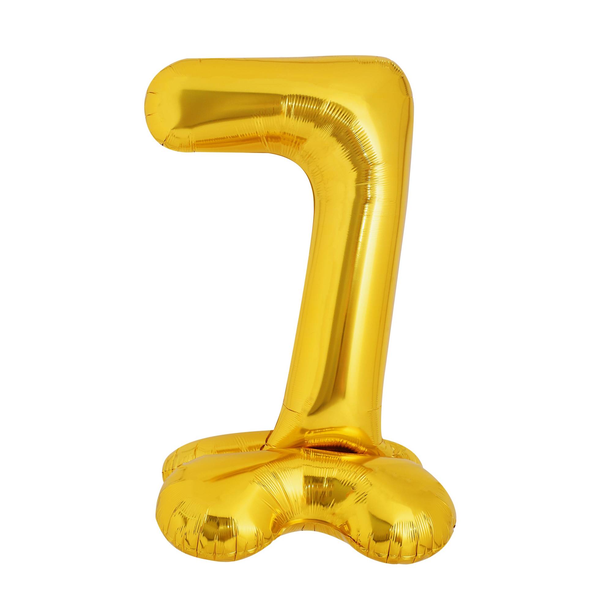 Standing Gold Number 7 Balloon 1m | Hobbycraft