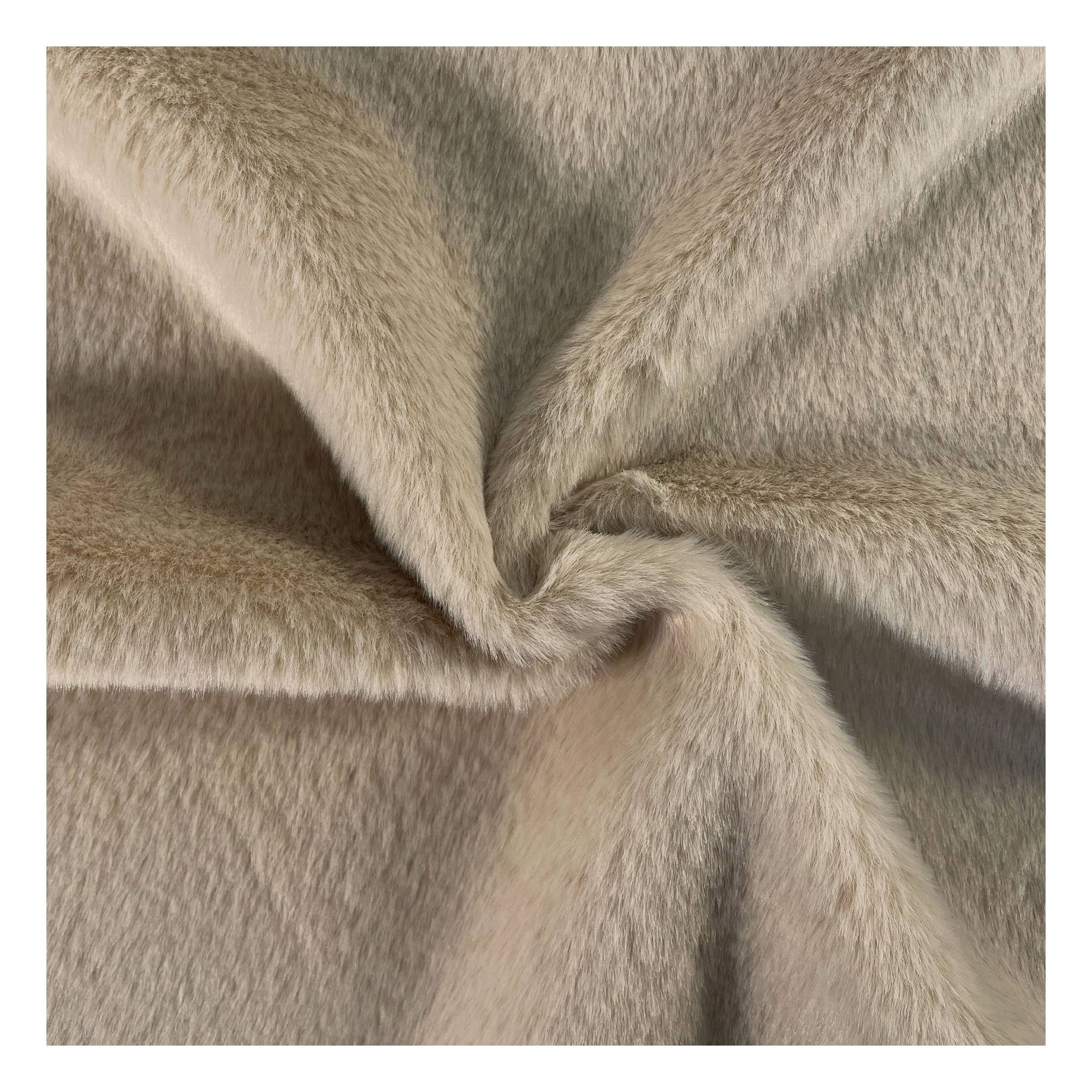 Beige Polyester Fur Pile Fabric by the Metre | Hobbycraft