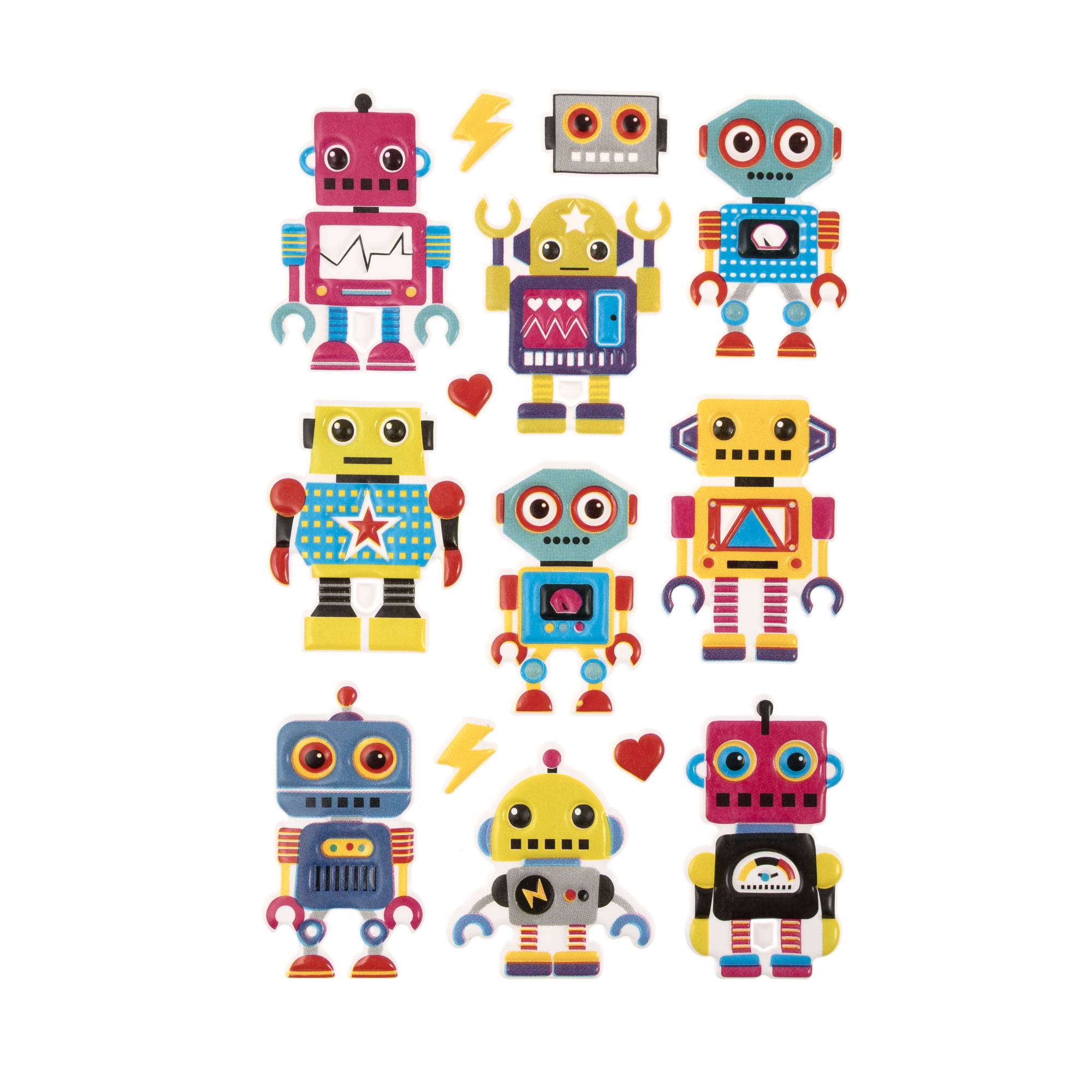 Robot Puffy Stickers | Hobbycraft