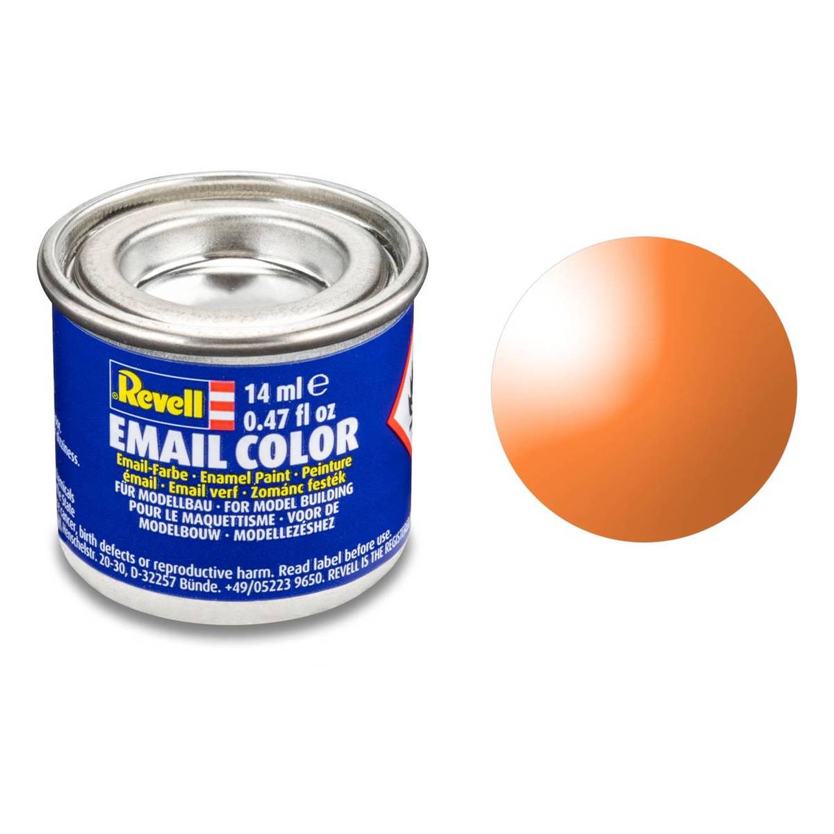 Revell Clear Orange Enamel Paint 14ml (30) | Hobbycraft