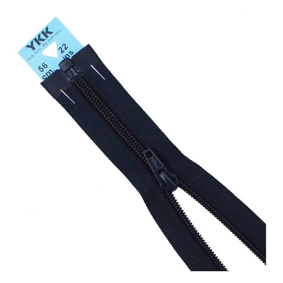 YKK Navy Blue Nylon Open End Zip 56cm | Hobbycraft
