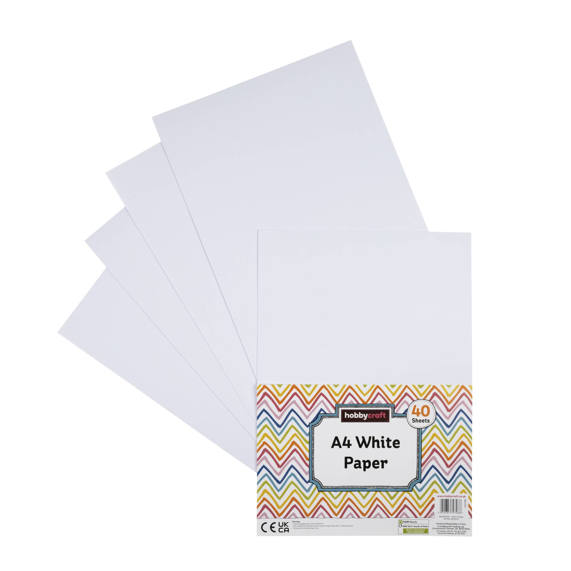 White Paper A4 40 Pack | Hobbycraft