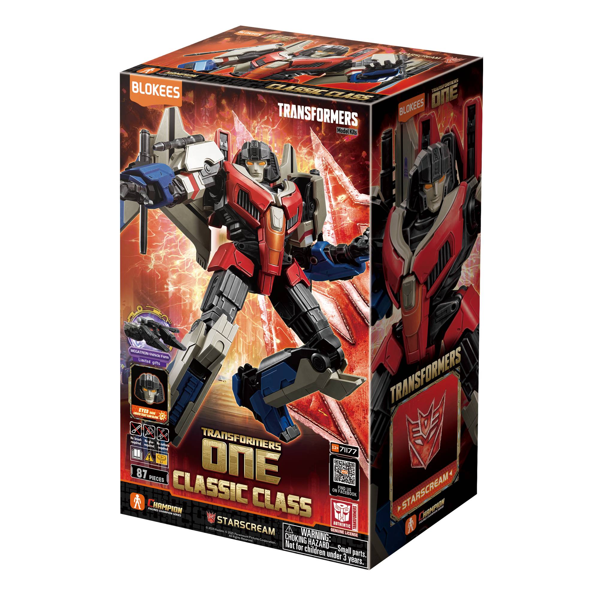 Blokees Transformers One Classic Class Starscream Model Kit | Hobbycraft