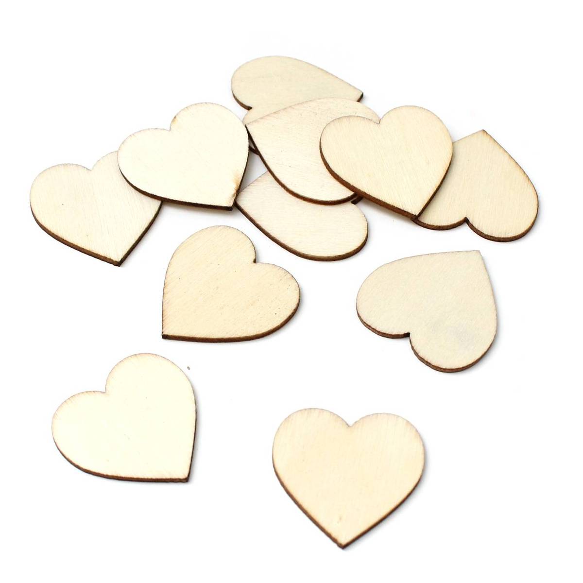 Small Wooden Hearts 50 Pack | Hobbycraft