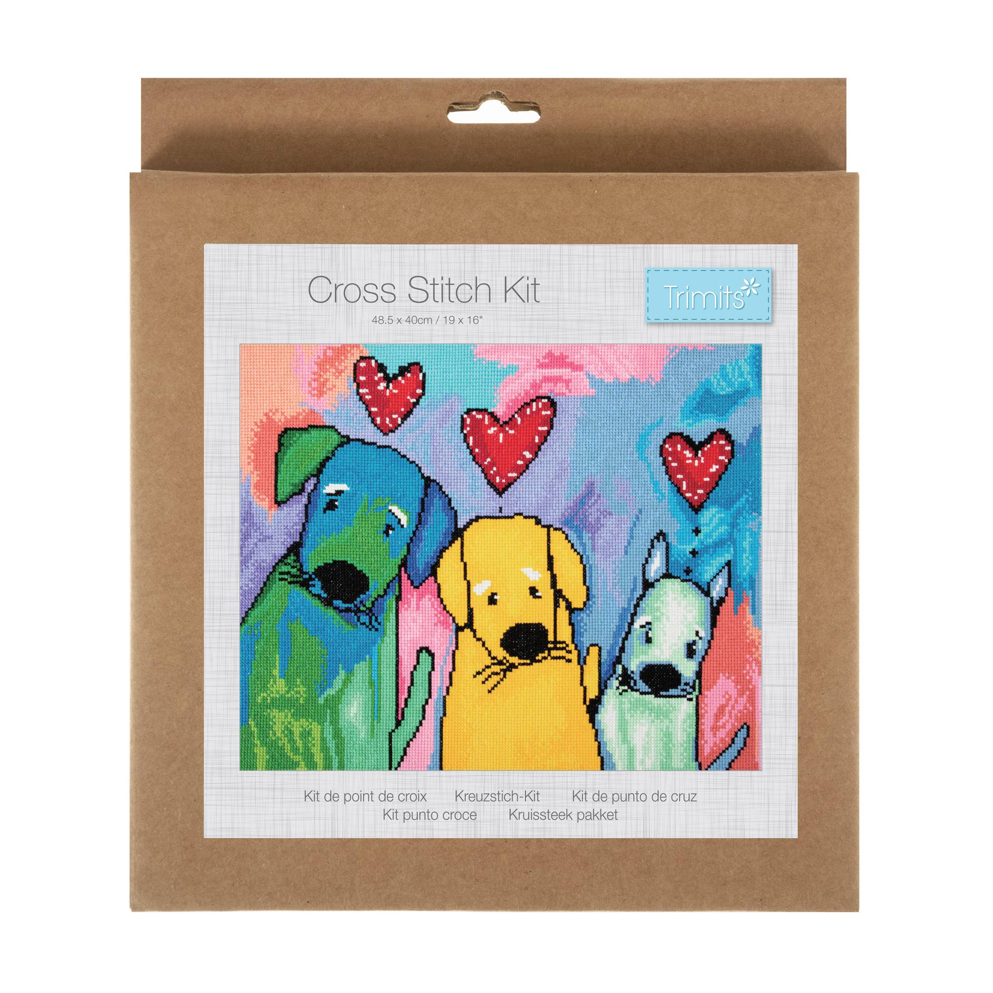 Trimits Three Amigos Large Cross Stitch Kit 40.5cm x 32cm | Hobbycraft