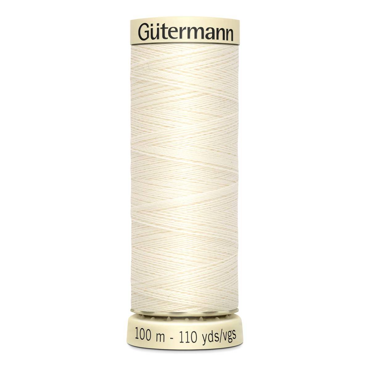 Gutermann Cream Sew All Thread 100m (1) | Hobbycraft