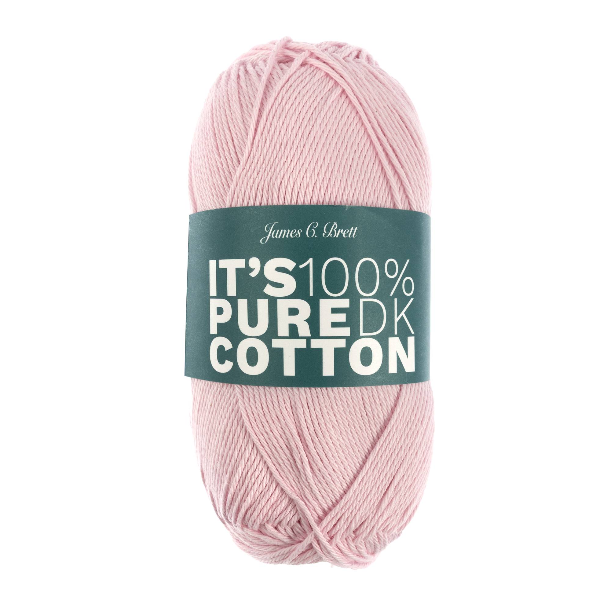 James C Brett Pale Pink It’s Pure Cotton Yarn 100g | Hobbycraft