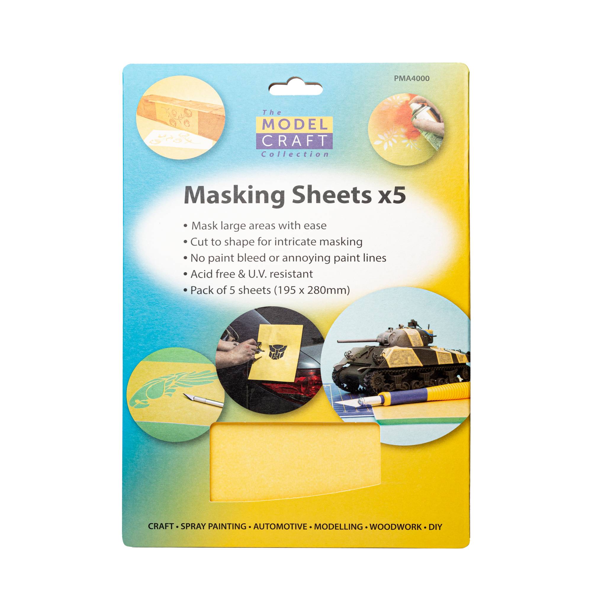 Modelcraft Masking Sheets A5 5 Pack | Hobbycraft
