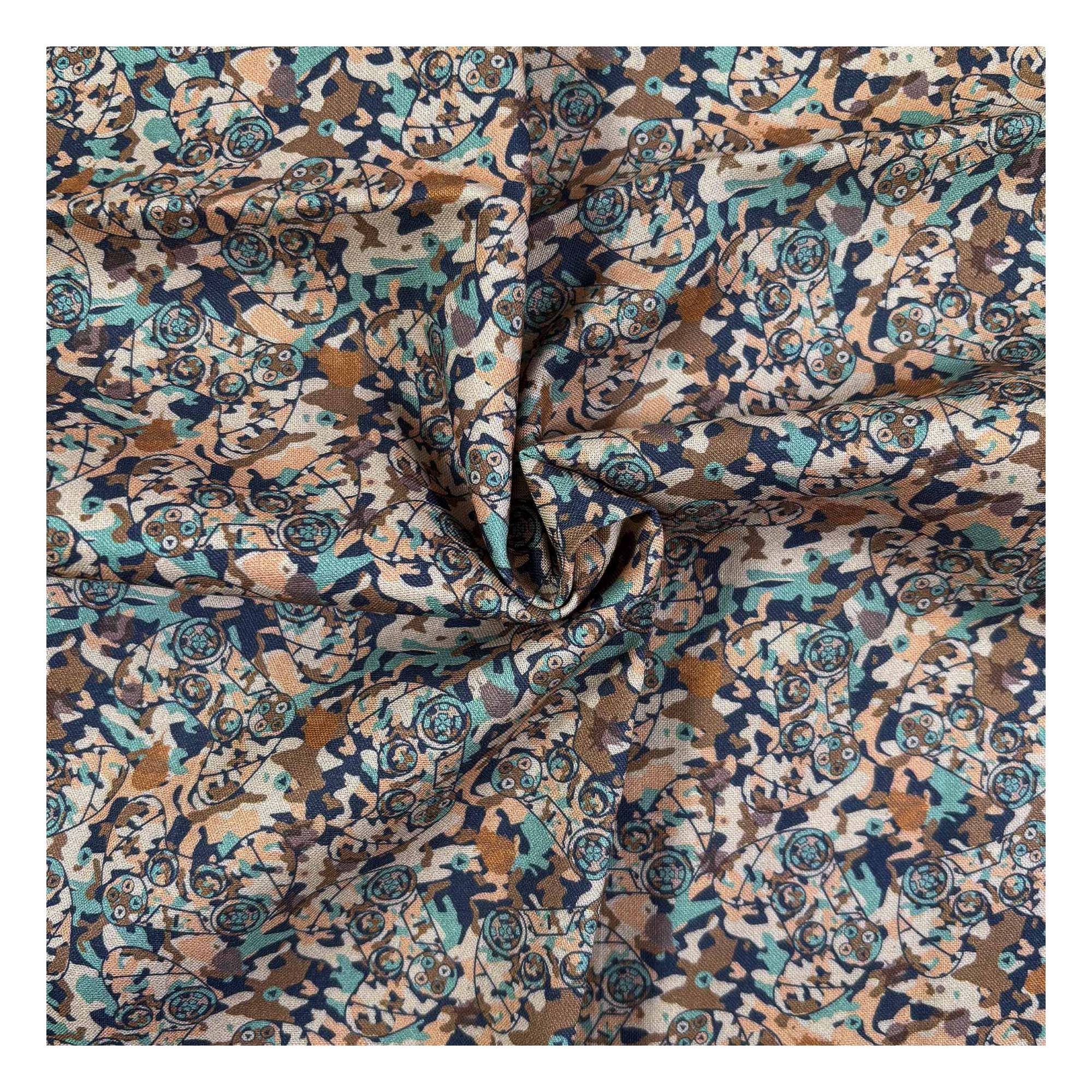Combat Quest Camo Controller Cotton Fabric by the Metre | Hobbycraft