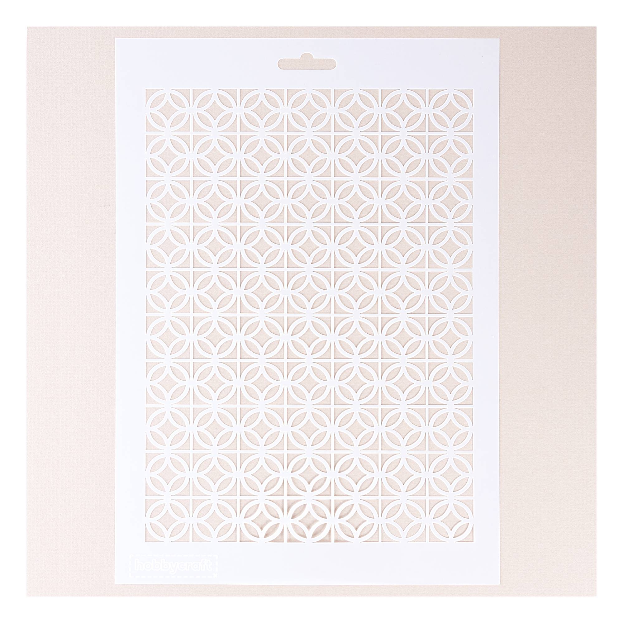 Tile Pattern Stencil 21cm x 29cm | Hobbycraft