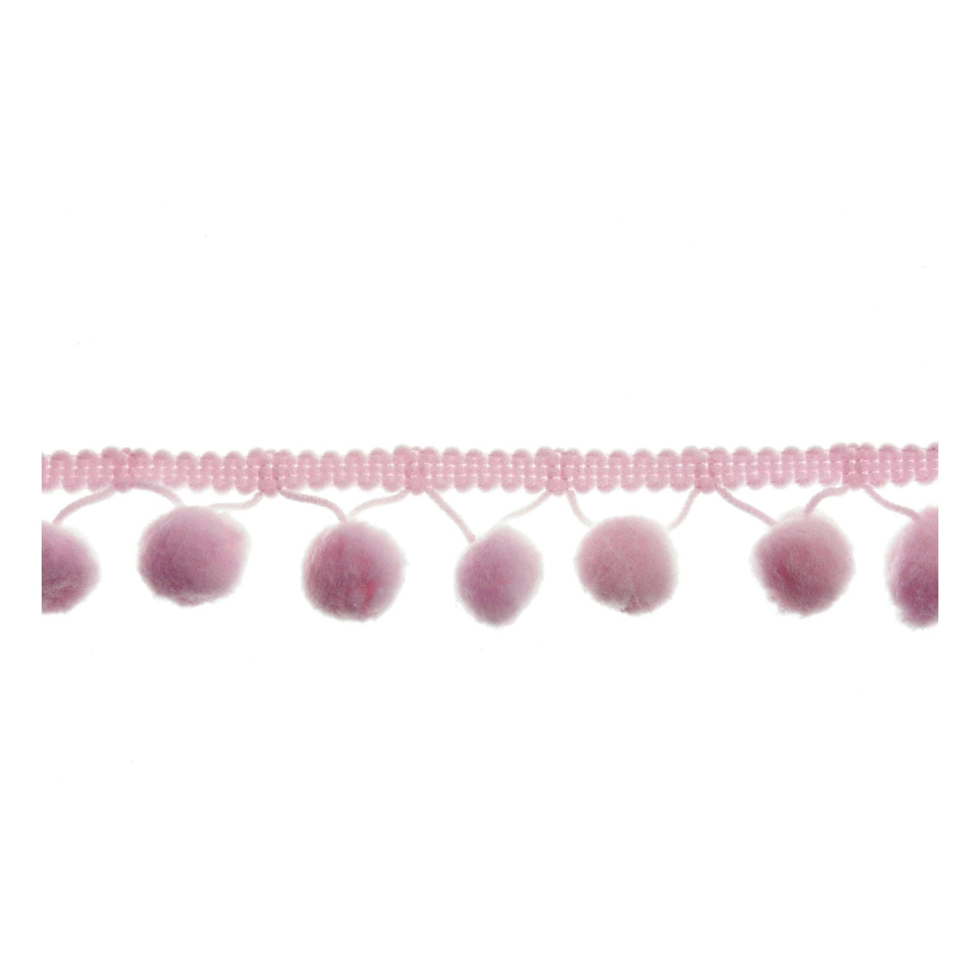 Light Pink 20mm Pom Pom Trim by the Metre | Hobbycraft