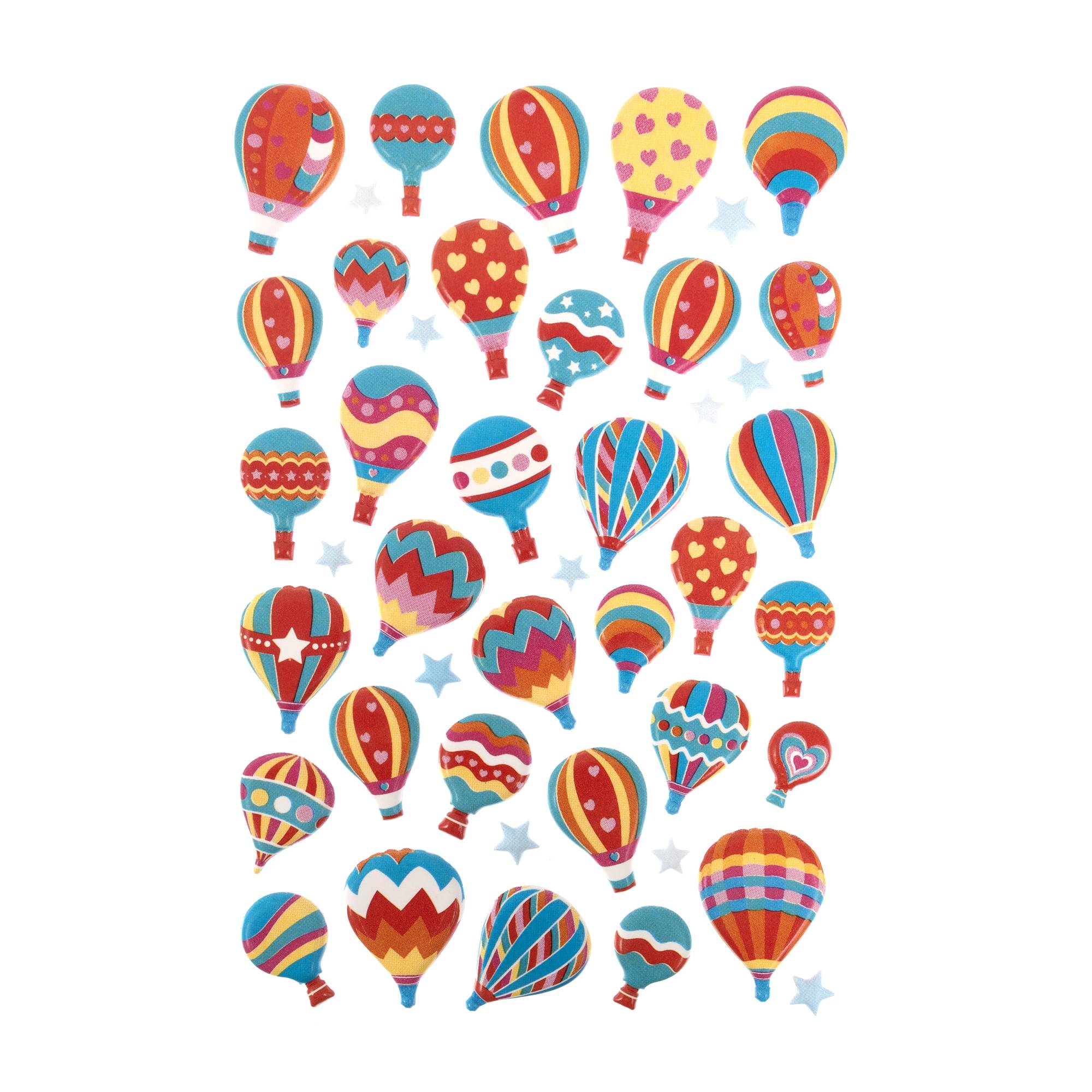 Hot Air Balloon Puffy Stickers | Hobbycraft