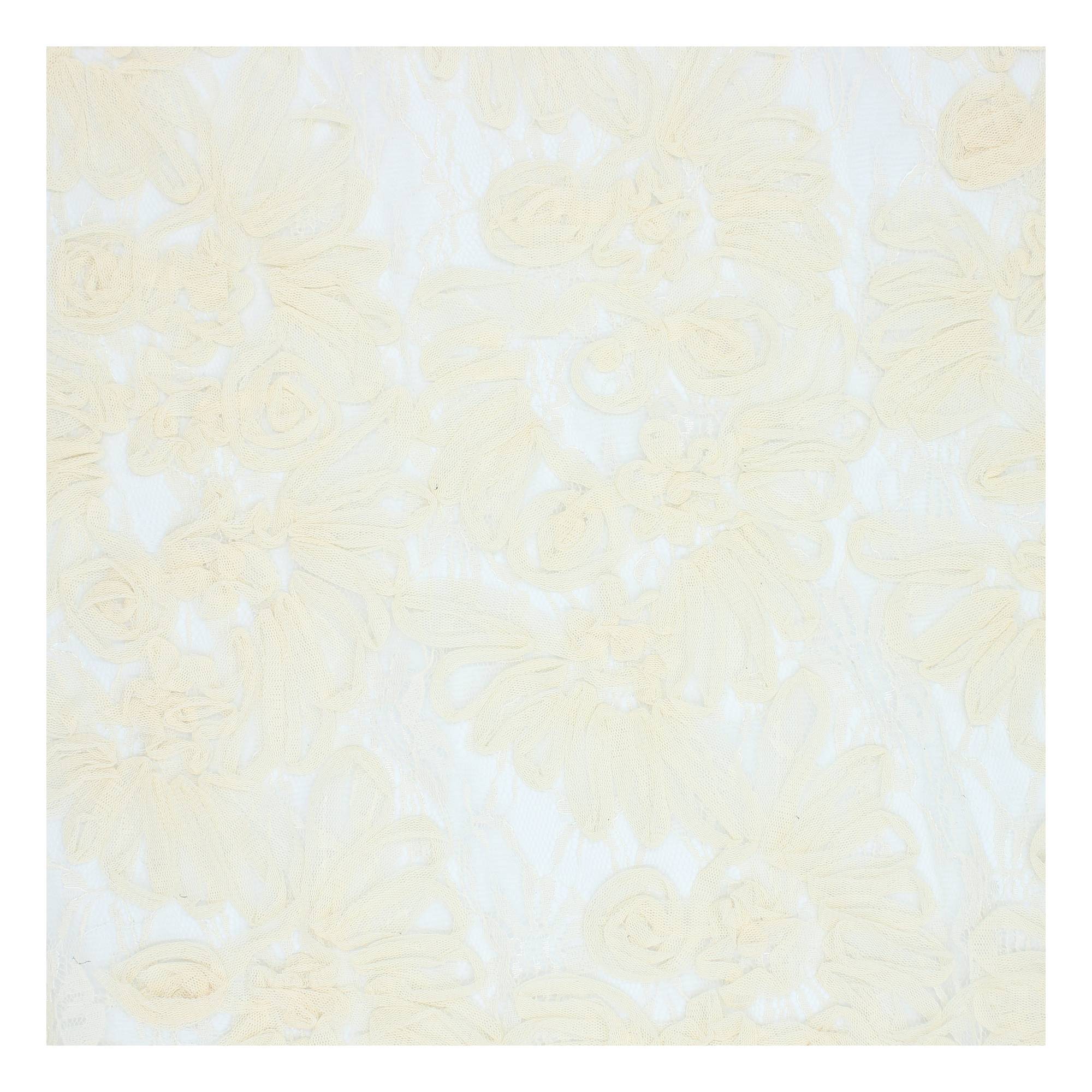 Cream Floral Cornelli Lace Fabric by the Metre | Hobbycraft
