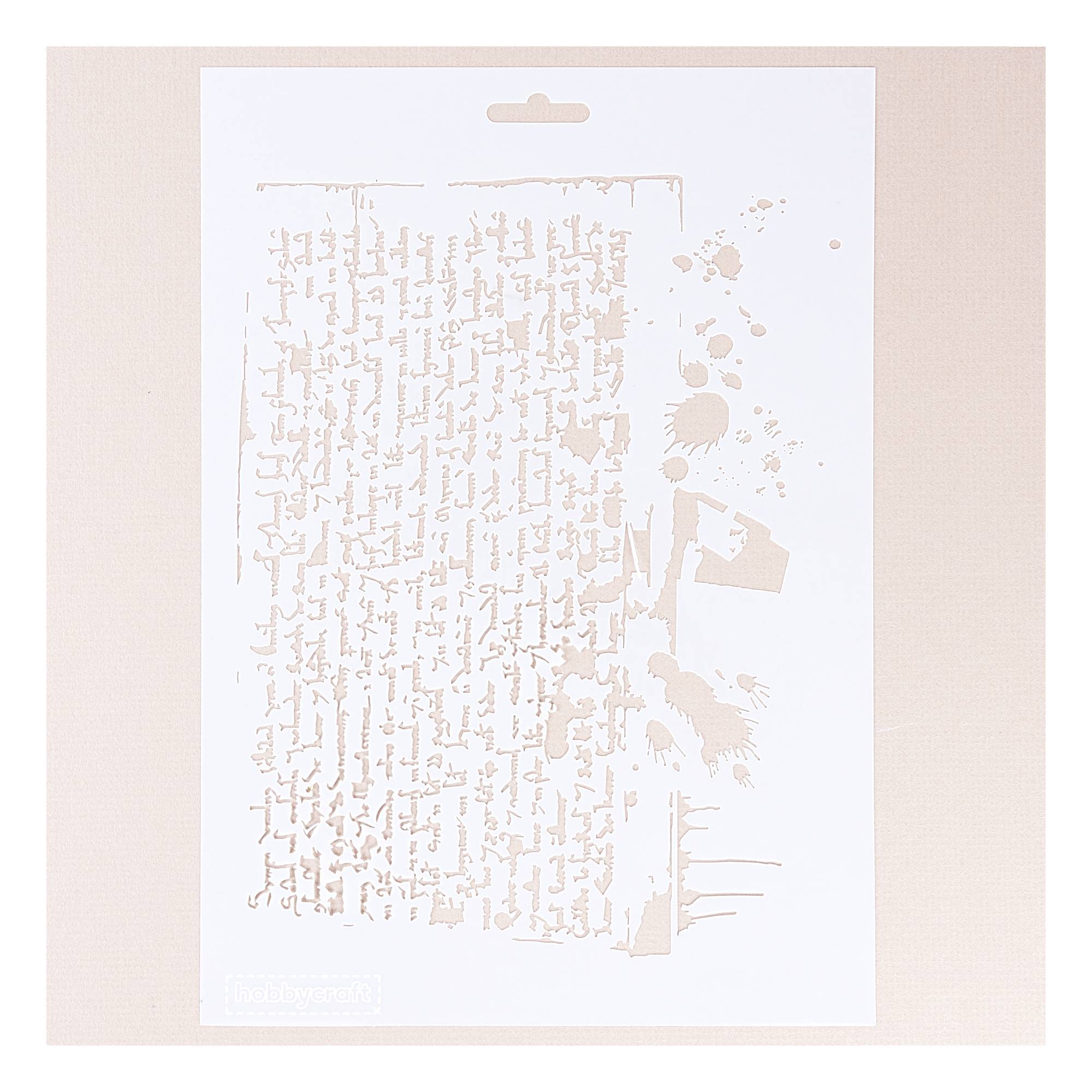 Writing and Ink Stencil 21cm x 29cm | Hobbycraft