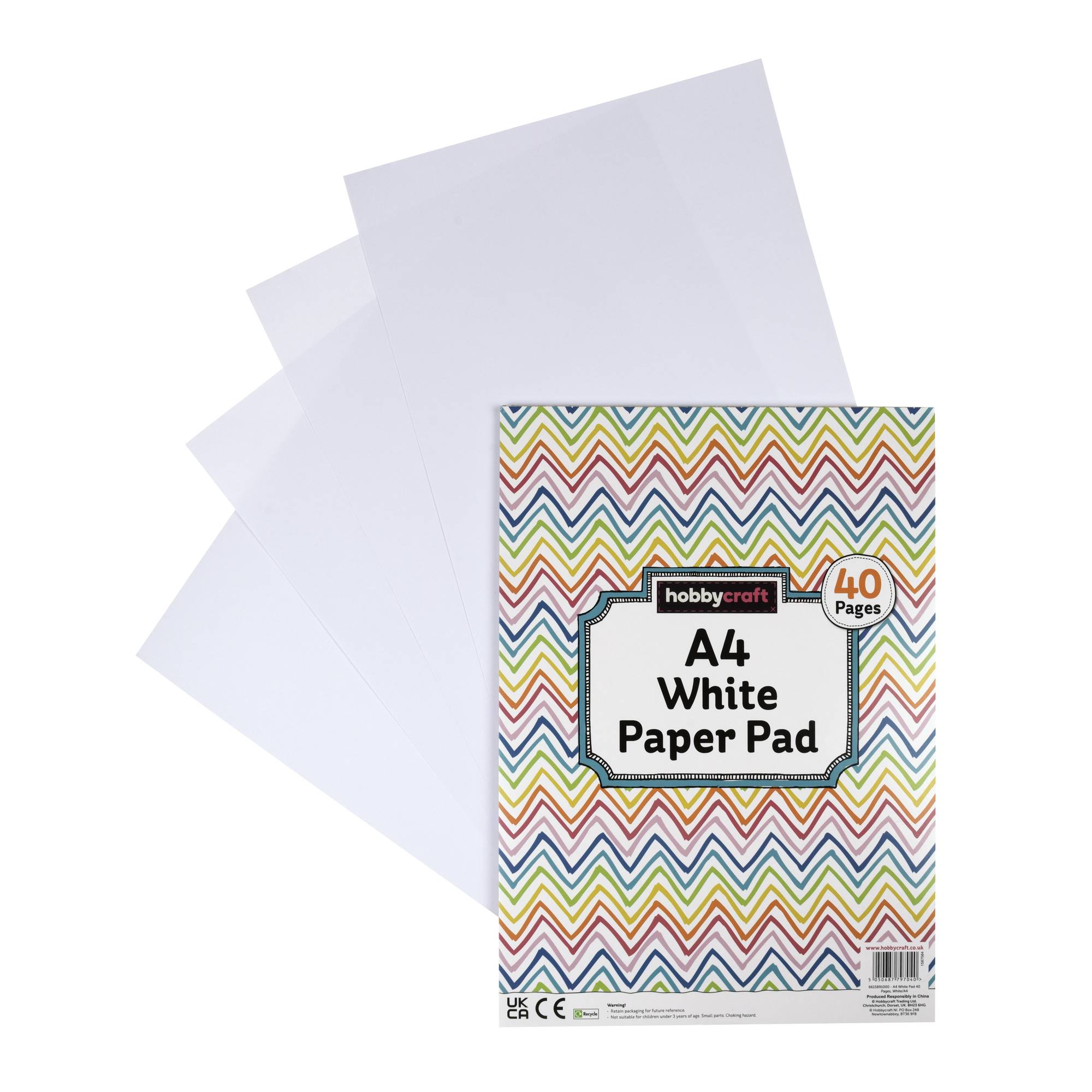 White Paper Pad A4 | Hobbycraft