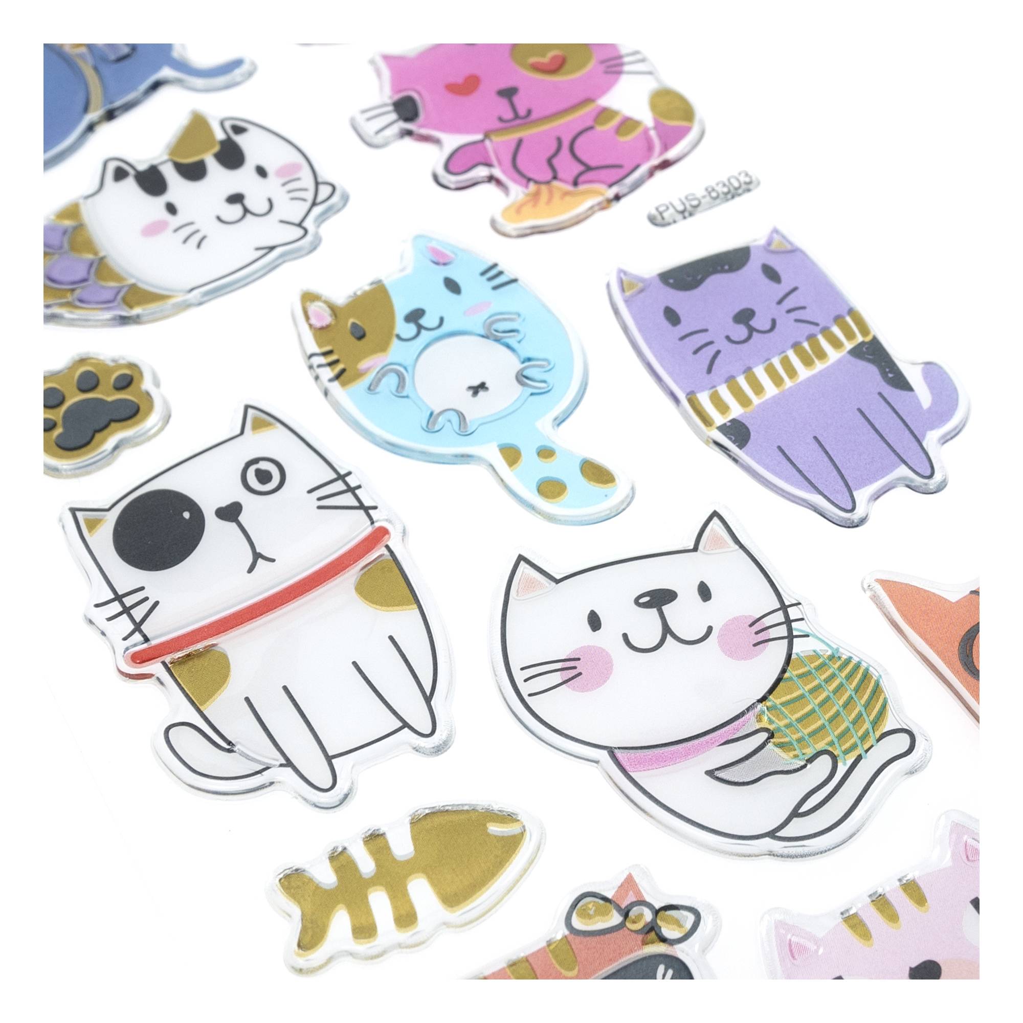 Kitten Gel Stickers | Hobbycraft