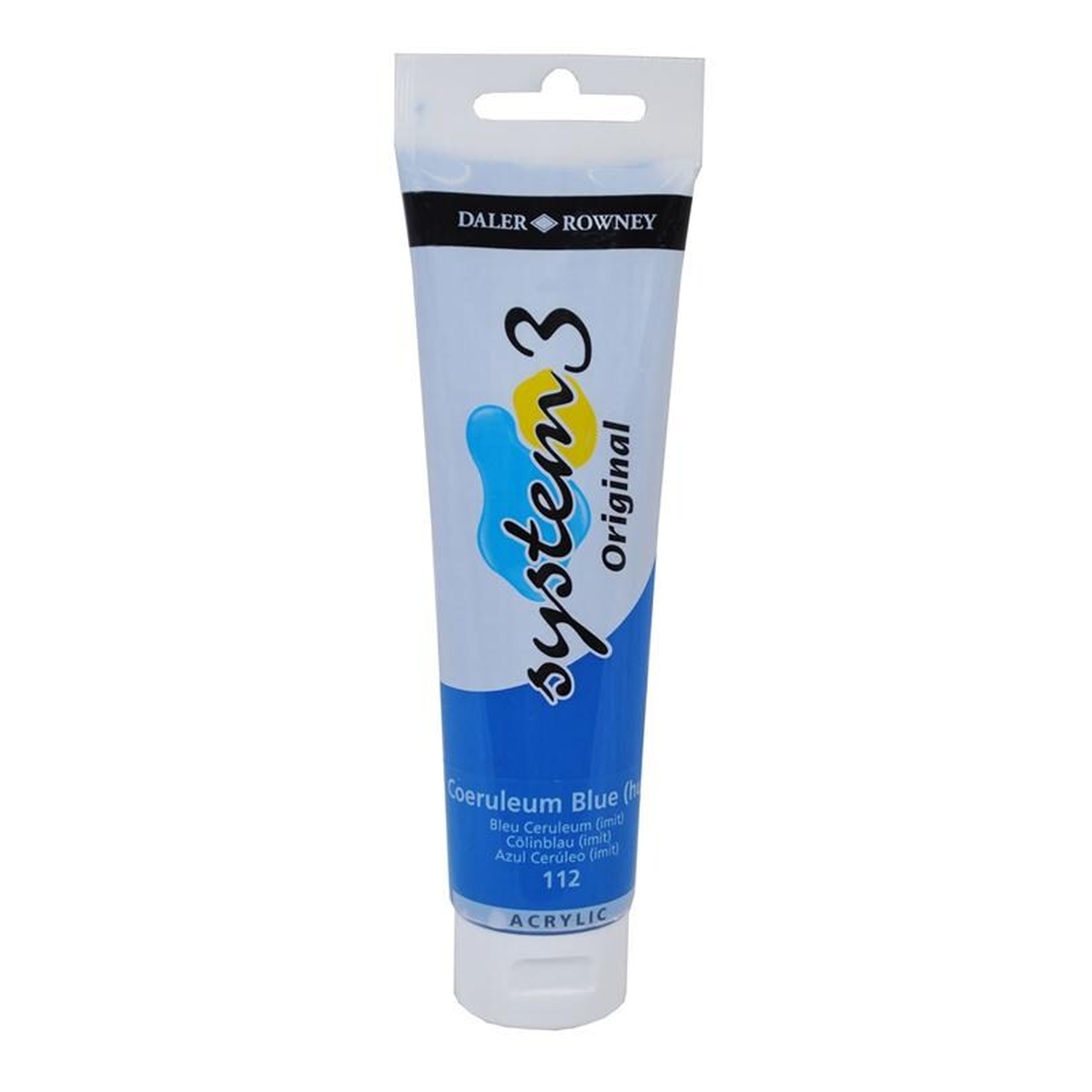 Daler-Rowney System3 Coeruleum Blue Hue Acrylic Paint 150ml | Hobbycraft