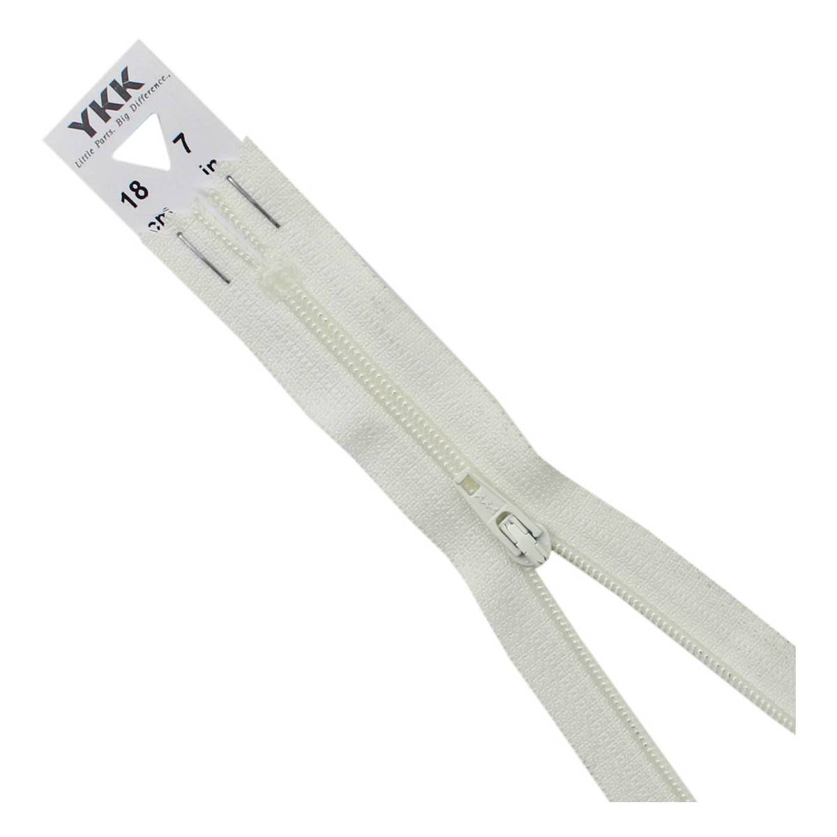 YKK Cream Dress and Skirt Zip 18cm | Hobbycraft