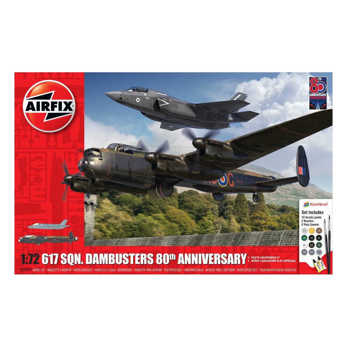 Airfix 617 Sqn. Dambusters 80th Anniversary Gift Set 1:72 | Hobbycraft
