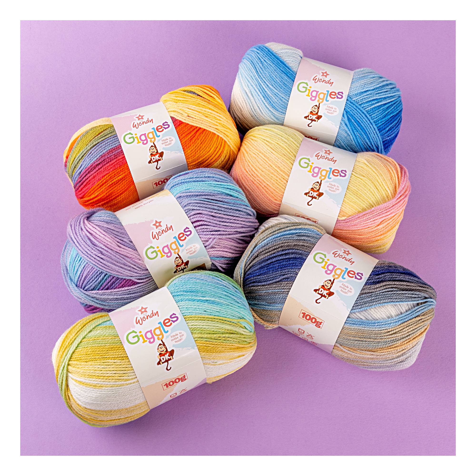 Wendy Salted Caramel Giggles DK Yarn 100g | Hobbycraft