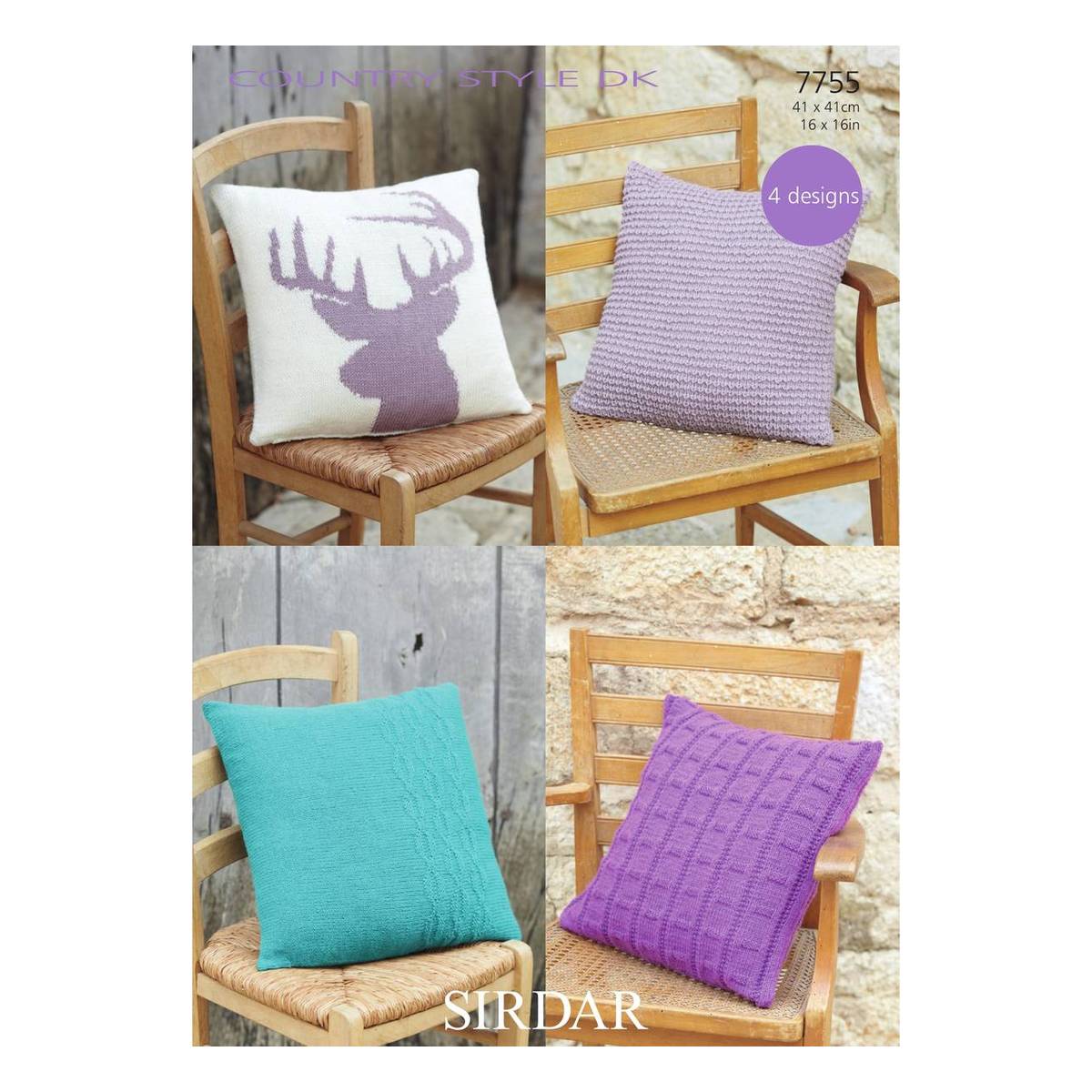 Sirdar Country Style DK Cushions Digital Pattern 7755 | Hobbycraft