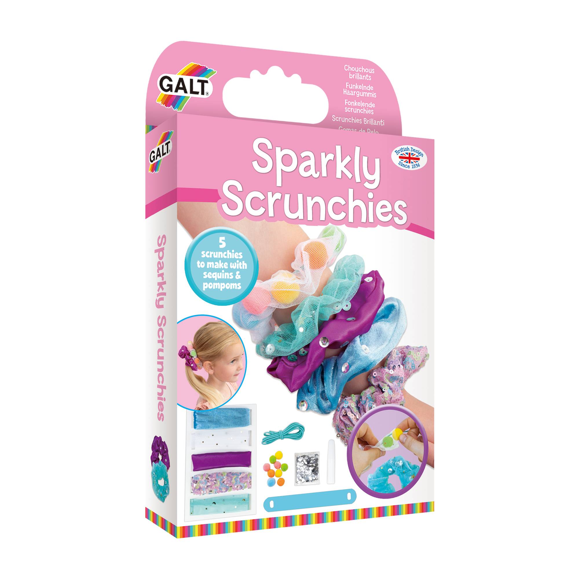 Galt Sparkly Scrunchies | Hobbycraft