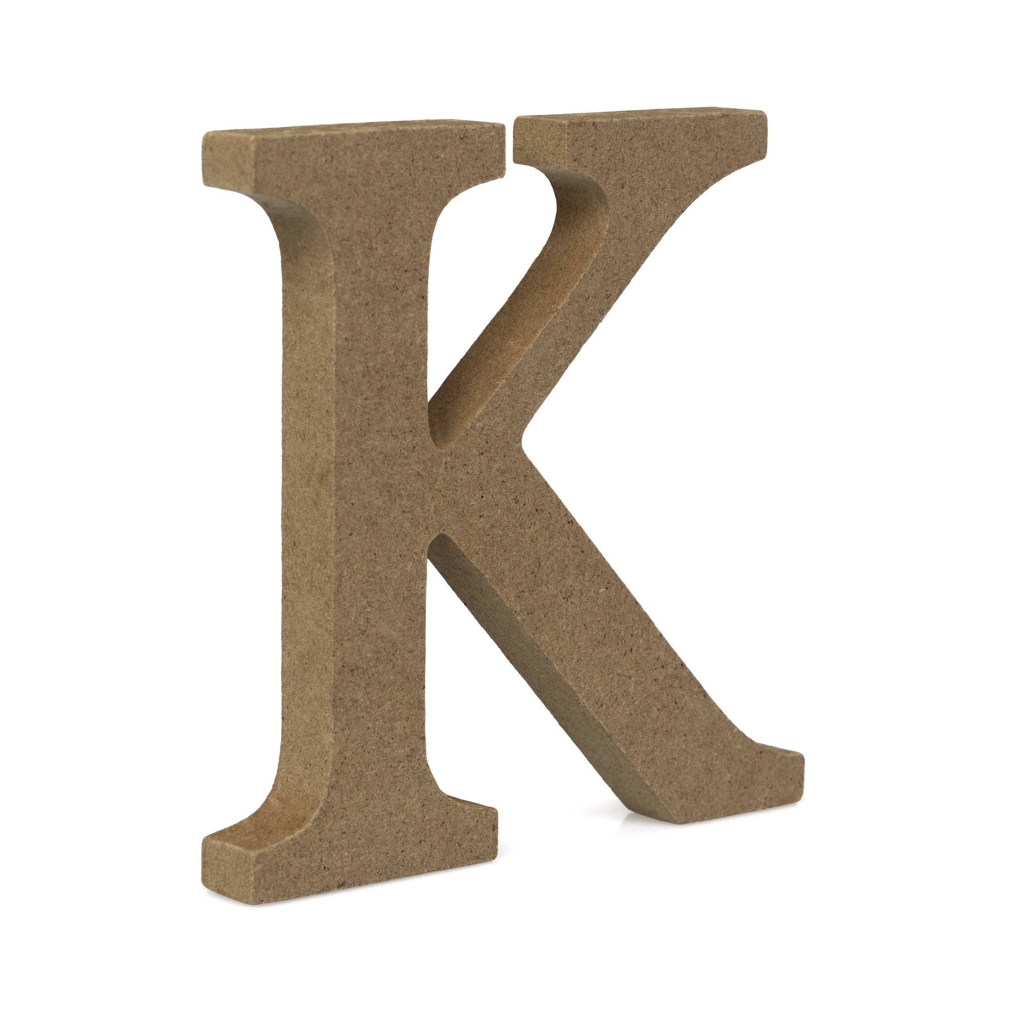 MDF Wooden Letter K 8cm | Hobbycraft