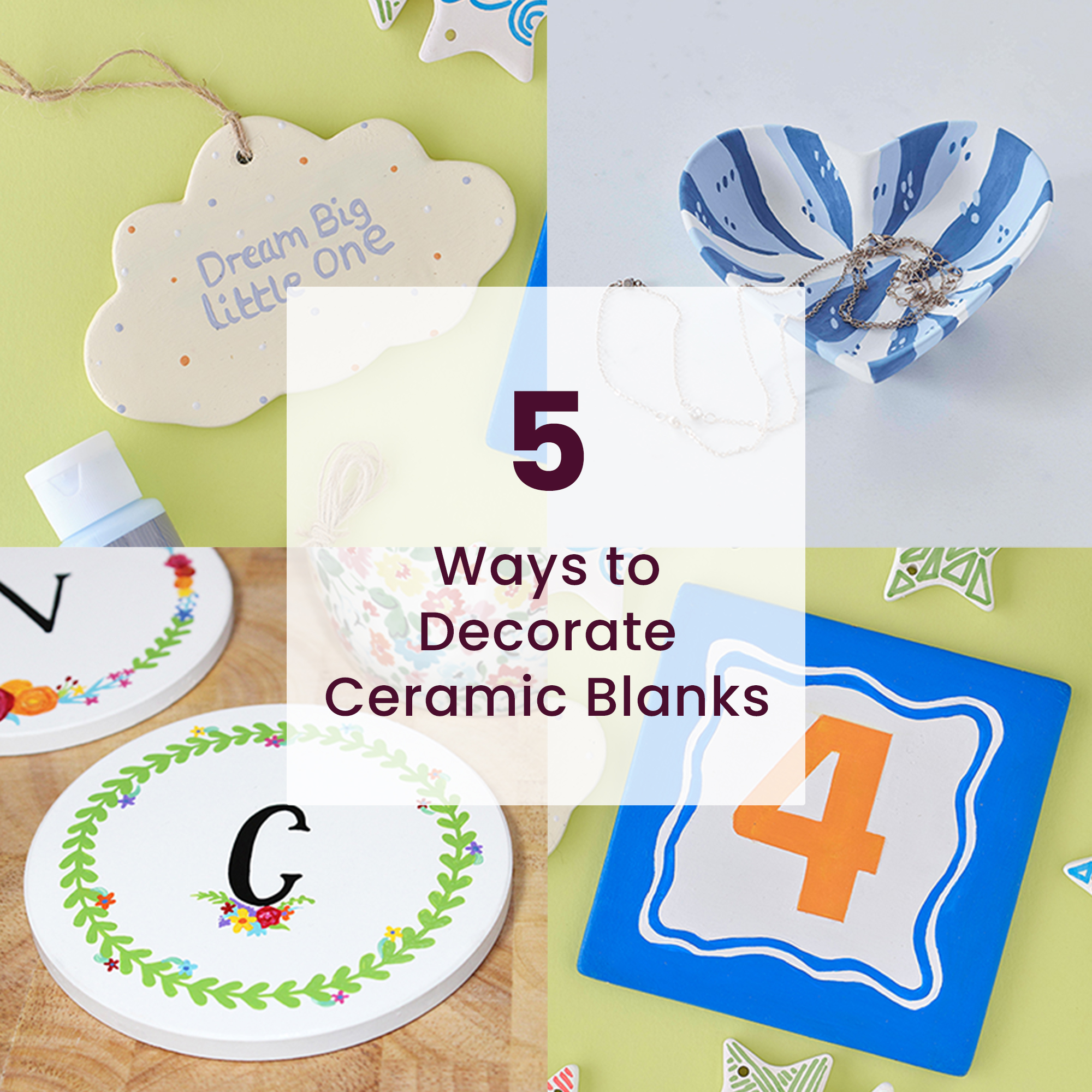 5 Ways to Decorate Ceramic Blanks | Hobbycraft