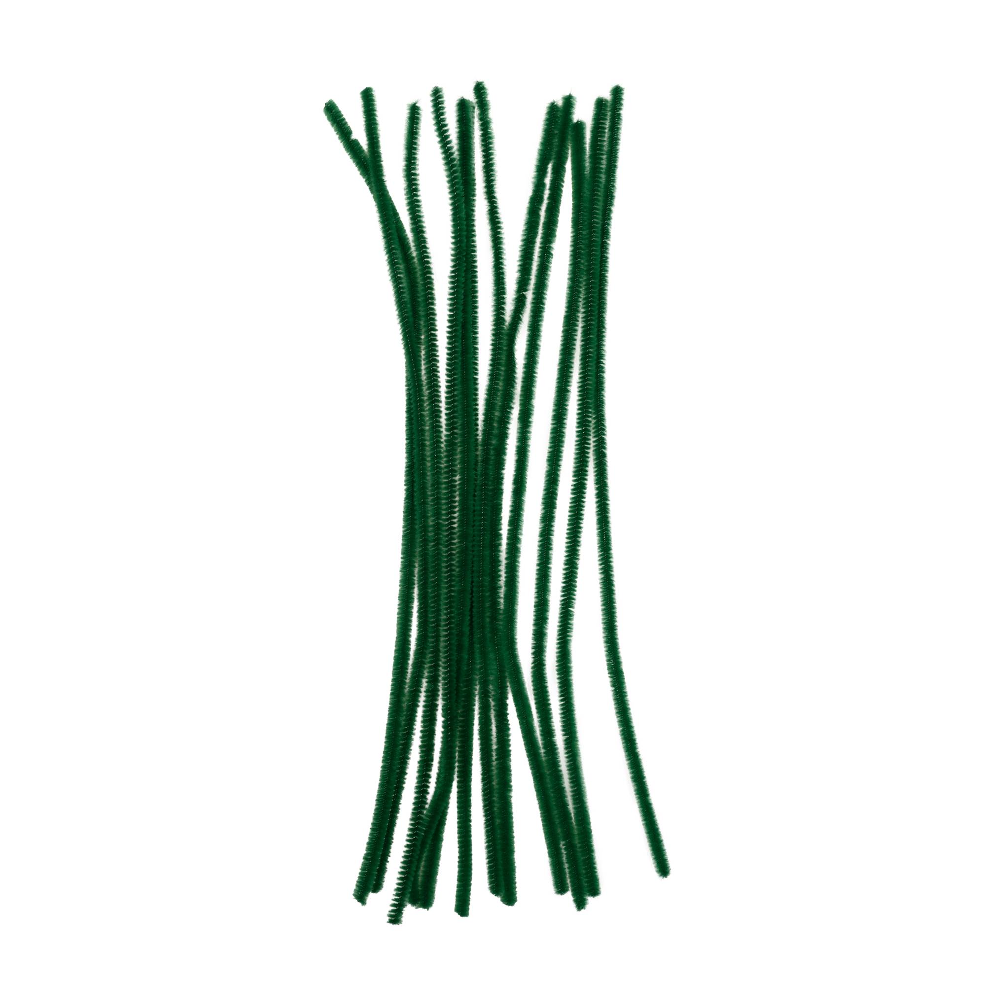 Dark Green Pipe Cleaners 12 Pack | Hobbycraft