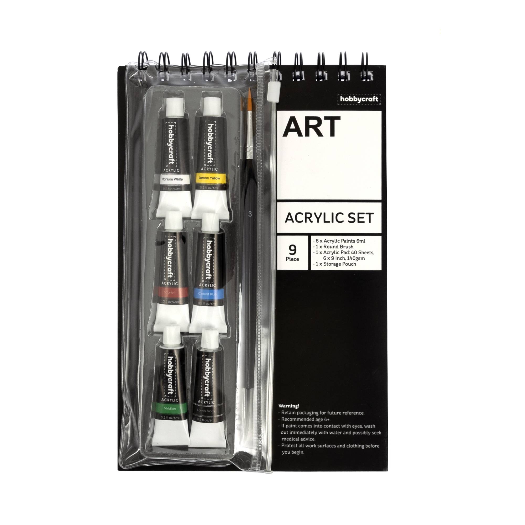 Acrylic Set 9 Pieces | Hobbycraft