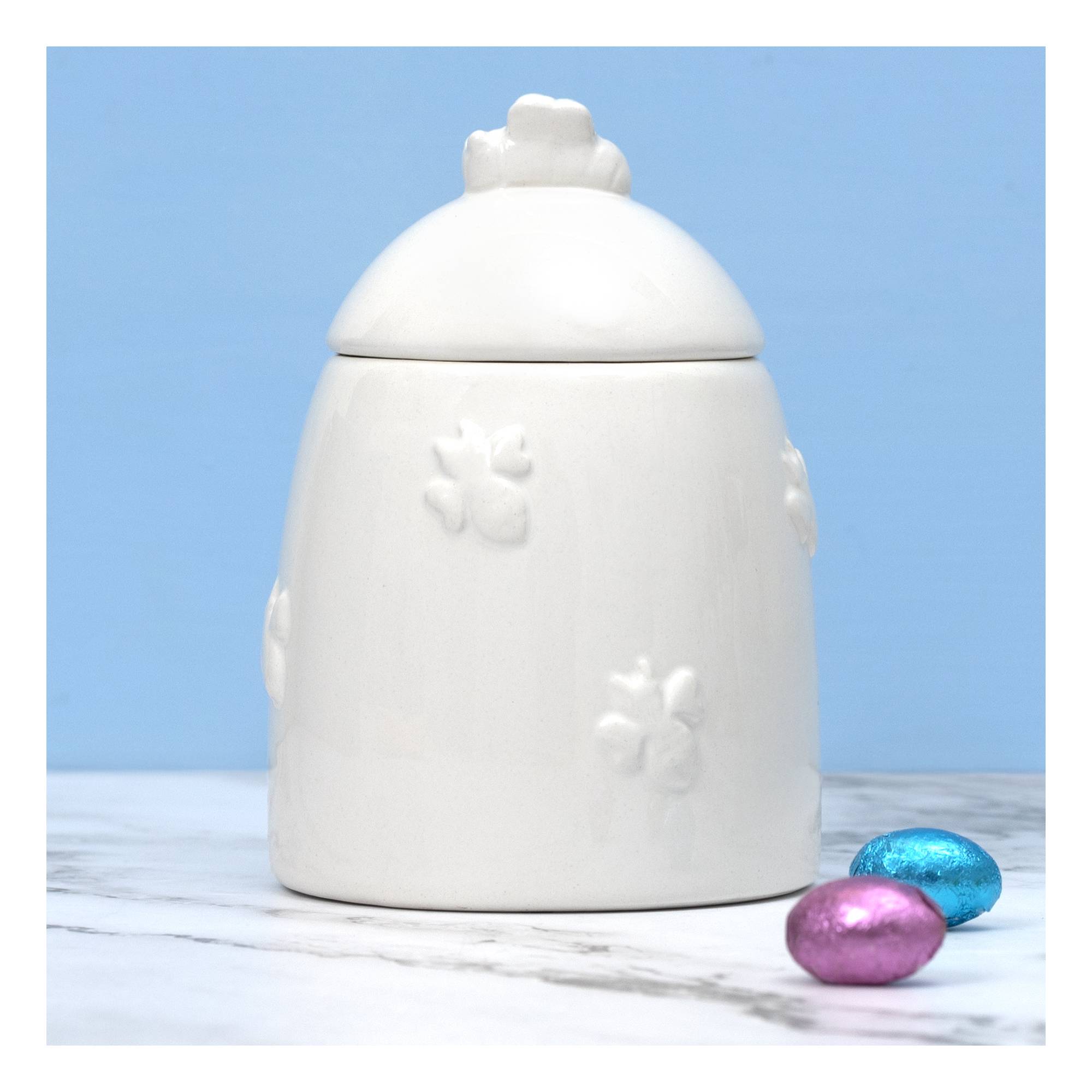 Bee Pot with Lid 14cm | Hobbycraft