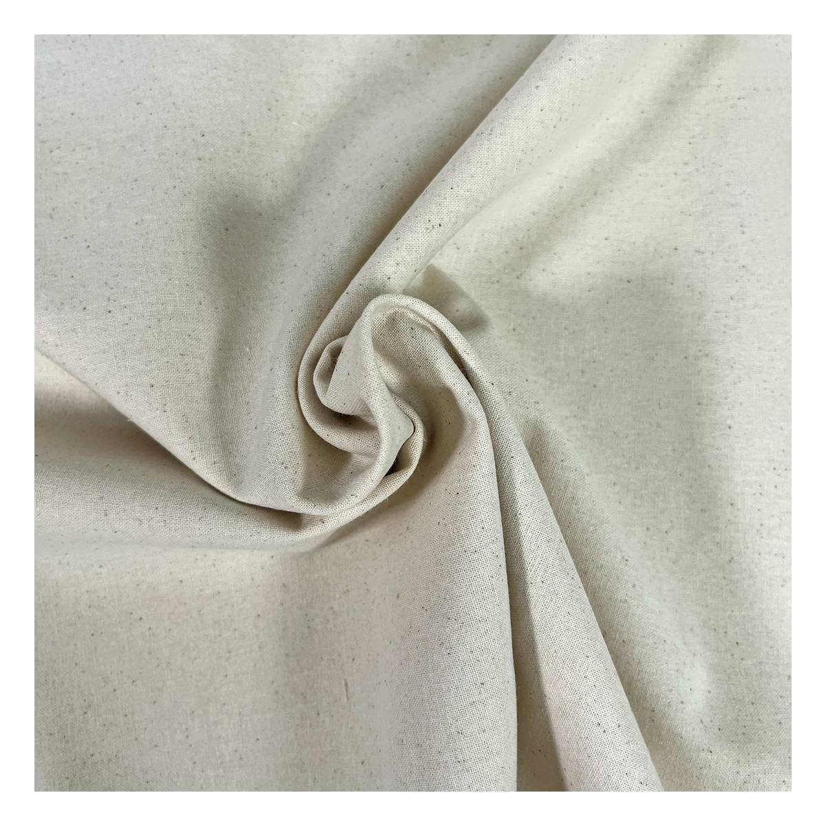 Natural Seed Cotton Homespun Fabric by the Metre | Hobbycraft