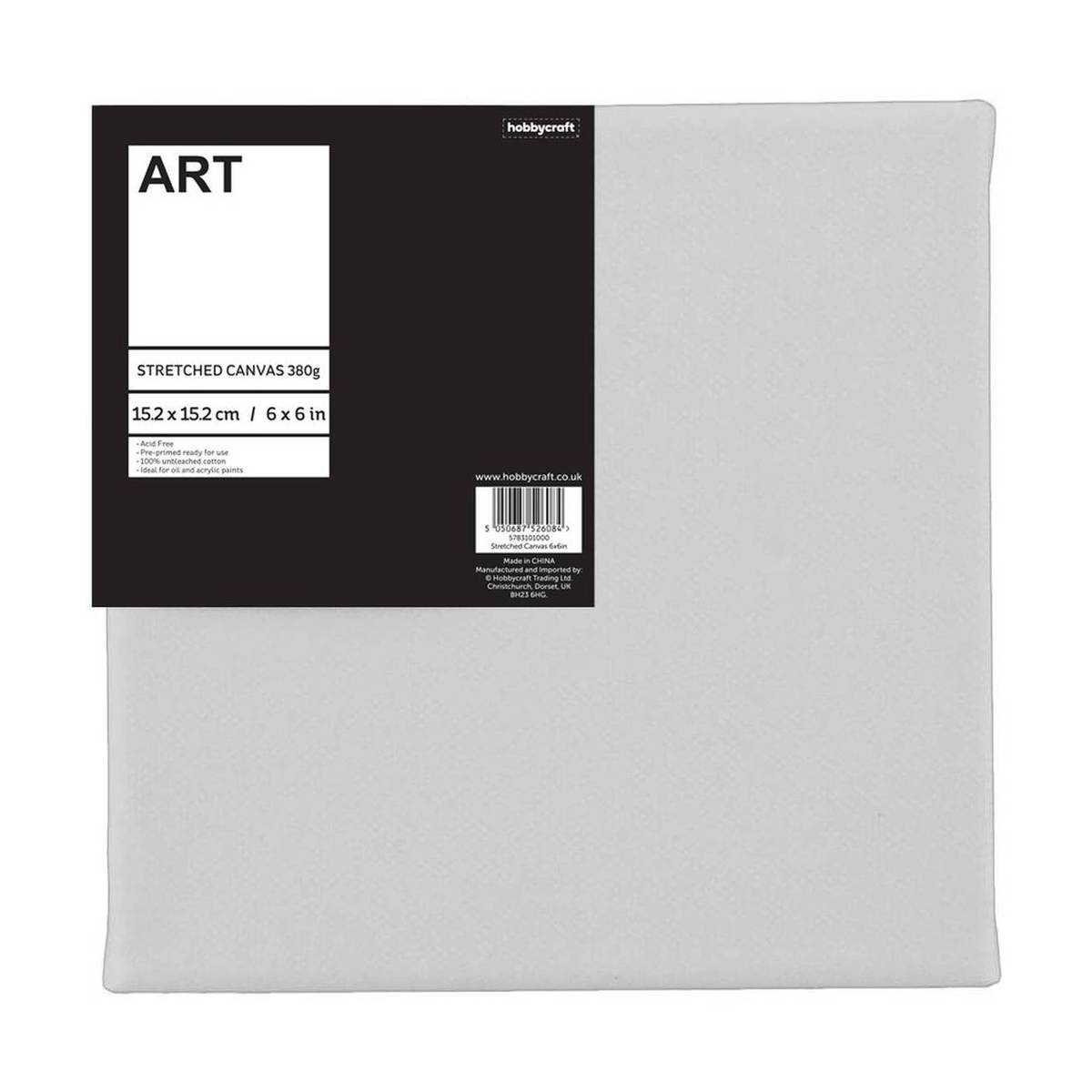 Stretched Canvas 15cm x 15cm | Hobbycraft