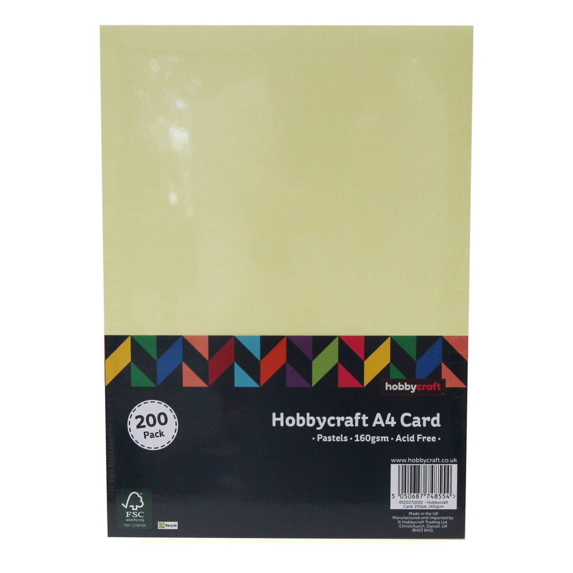 Pastel Card A4 200 Pack | Hobbycraft