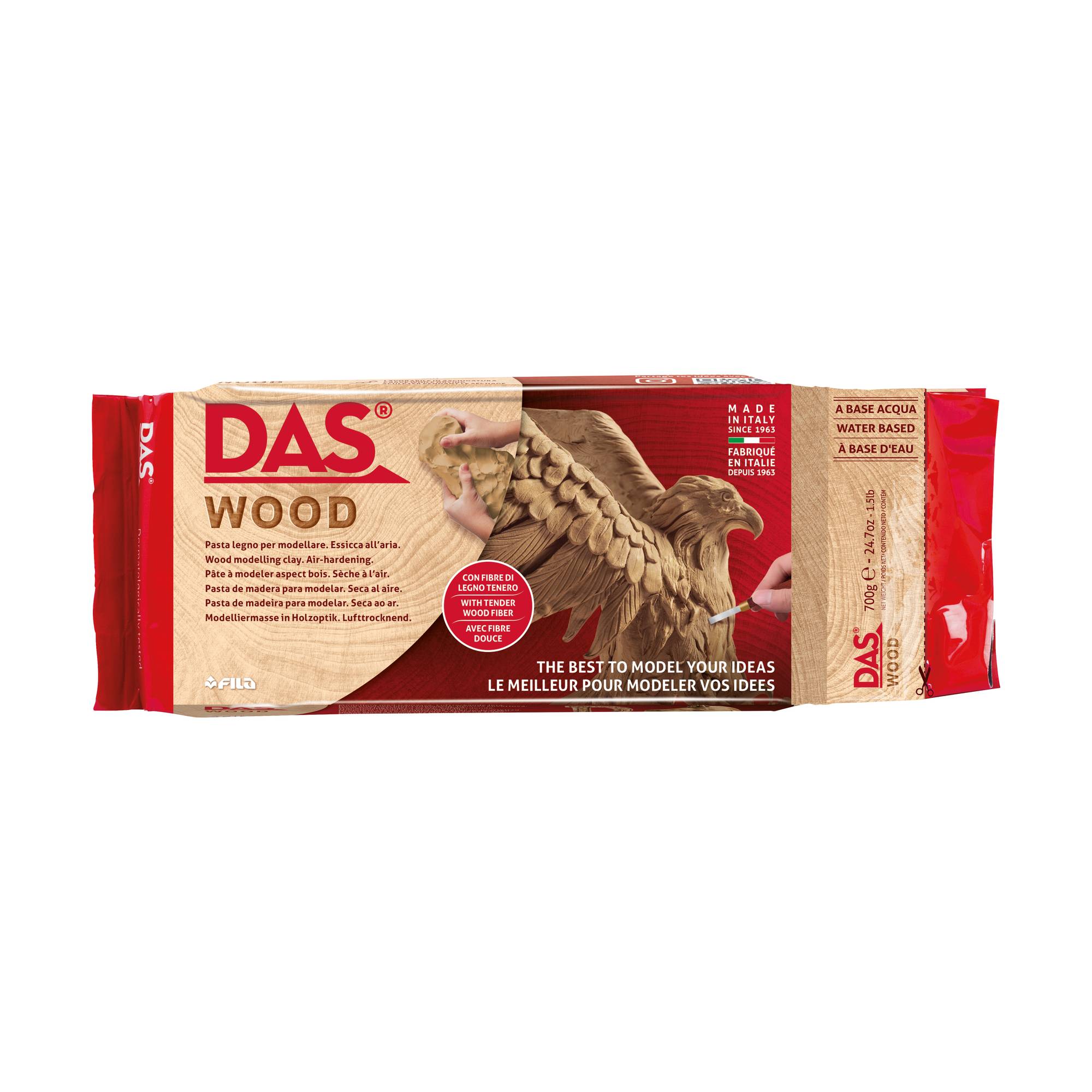 DAS Wood Effect Clay 700G | Hobbycraft