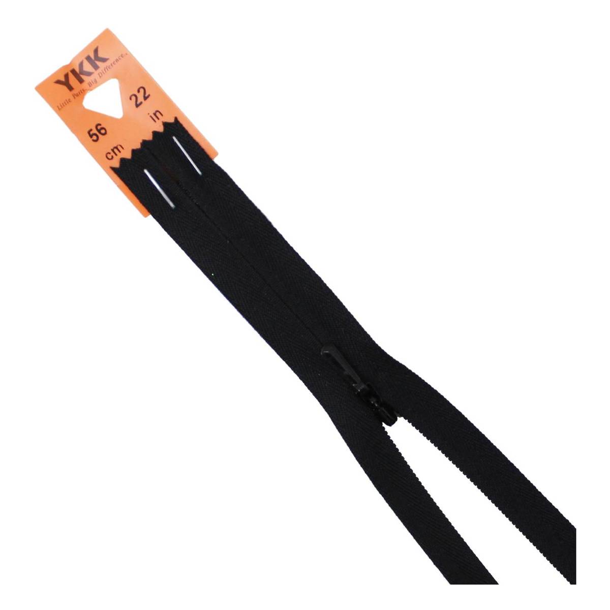 YKK Black Concealed Zip 56cm | Hobbycraft