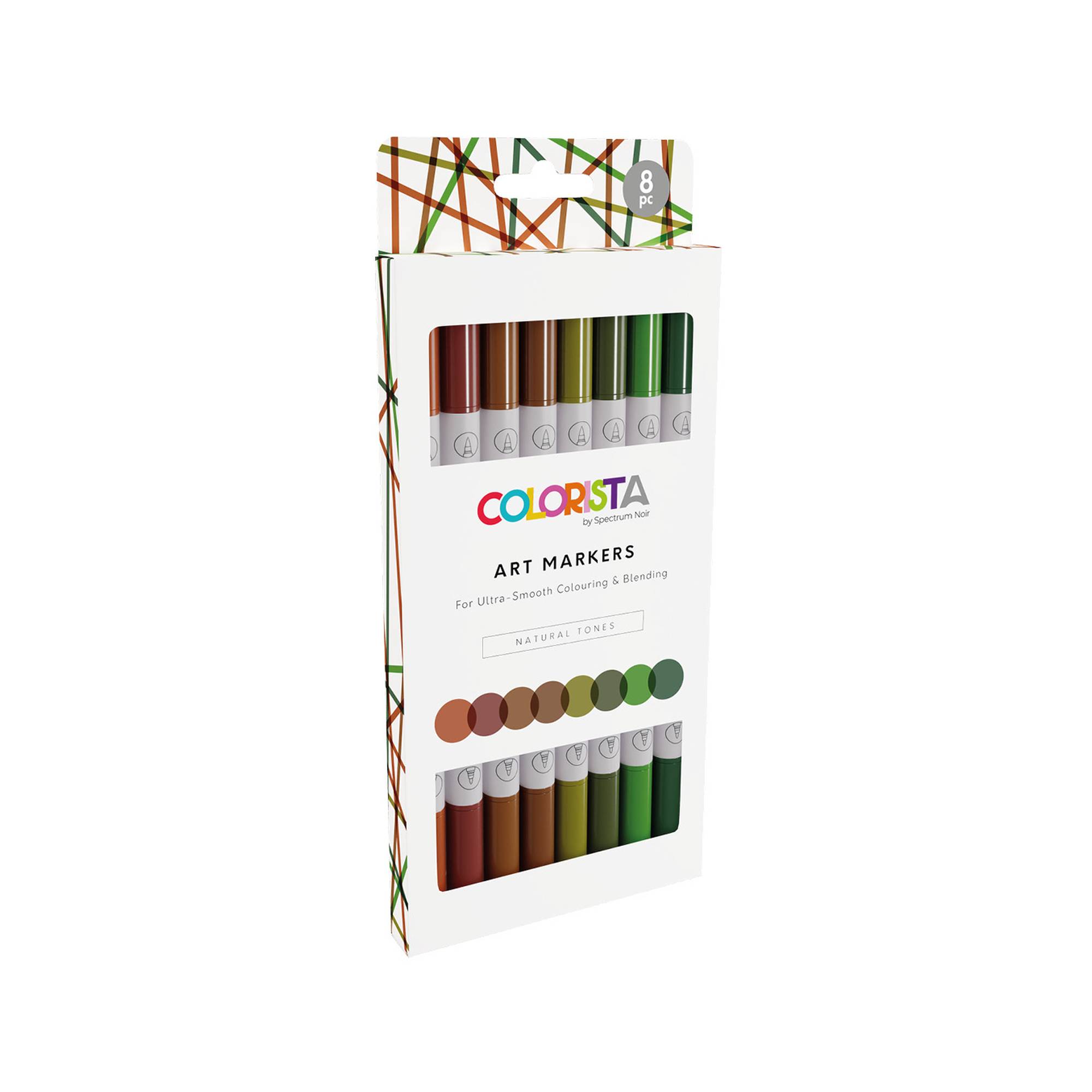 Colorista Natural Tone Art Markers 8 Pack | Hobbycraft