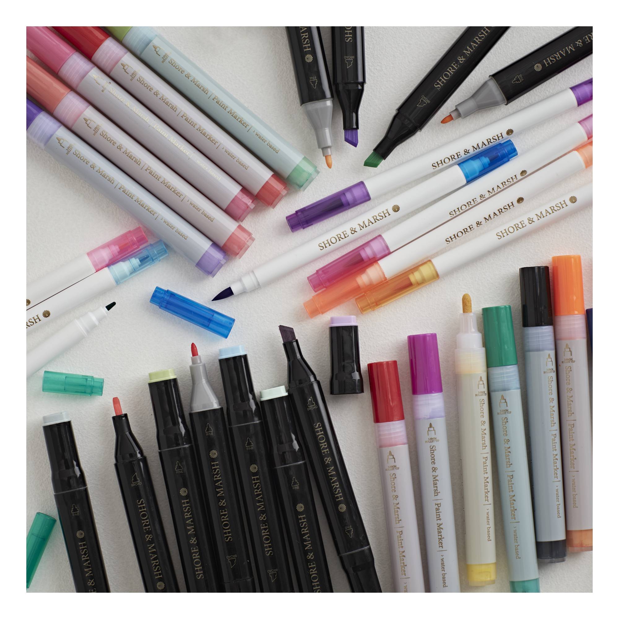 Shore & Marsh Dual Tip Art Markers 36 Pack | Hobbycraft