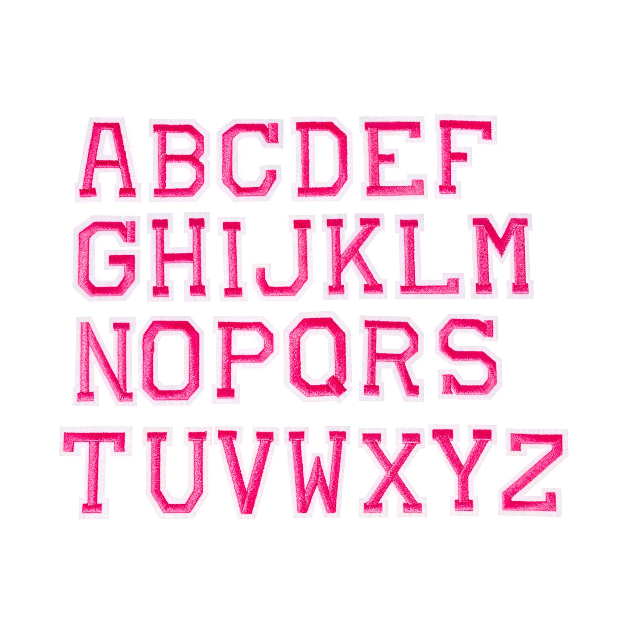Pink Alphabet Fabric Letters 26 Pack | Hobbycraft