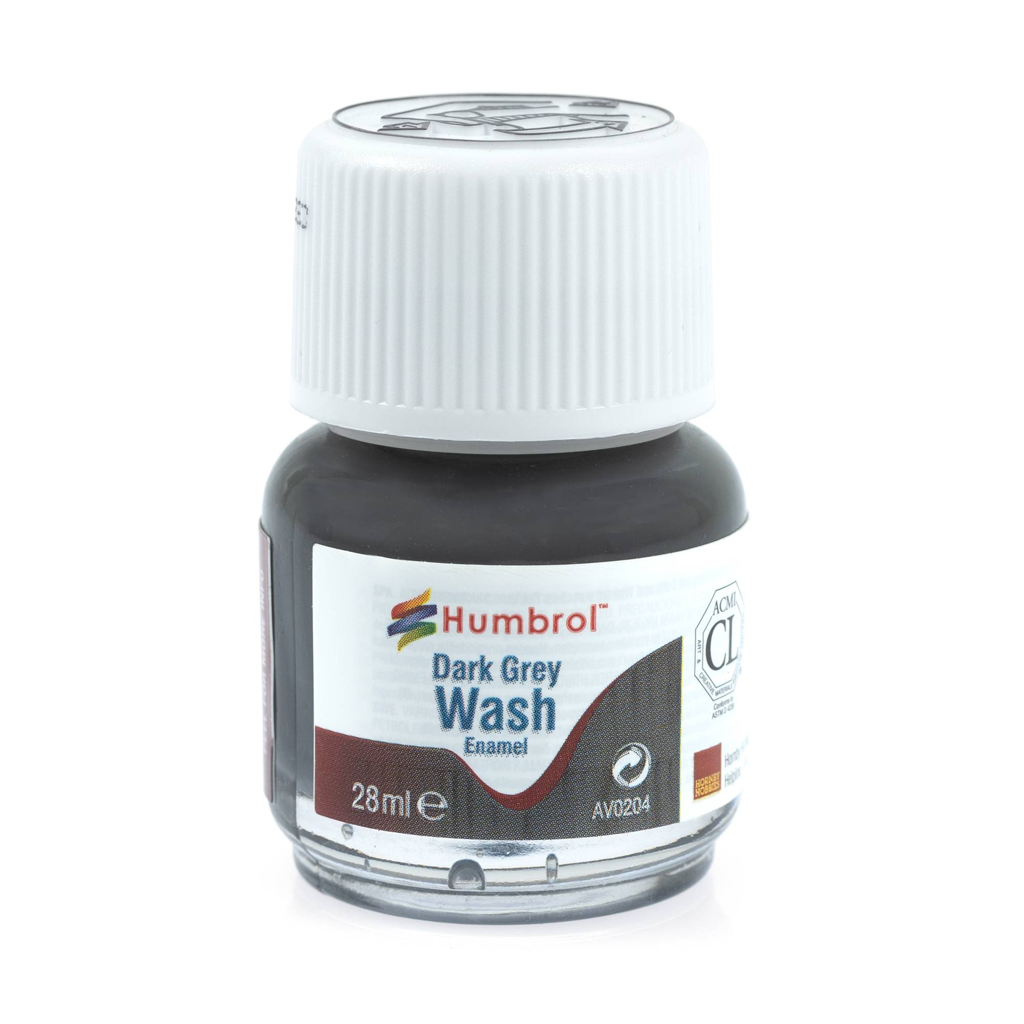 Humbrol Dark Grey Wash Enamel 28ml | Hobbycraft