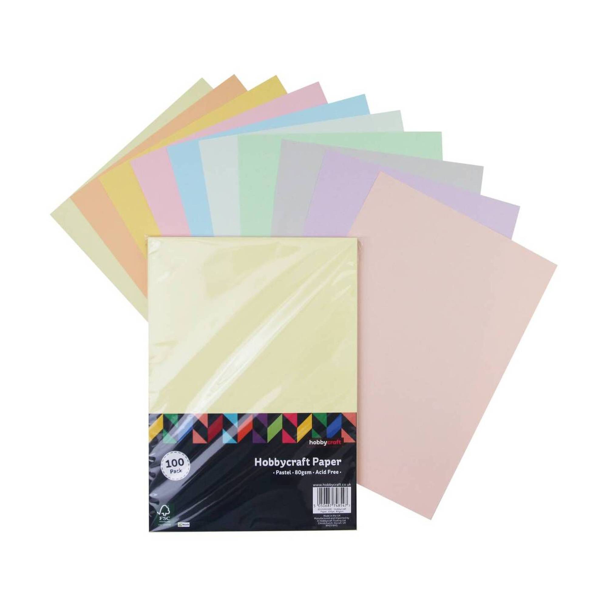 Pastel Paper A4 100 Pack | Hobbycraft