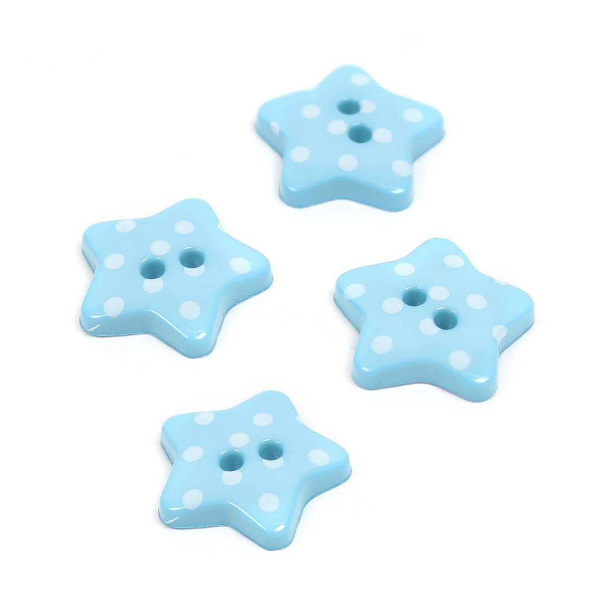 Hemline Blue Novetly Star Button 4 Pack | Hobbycraft