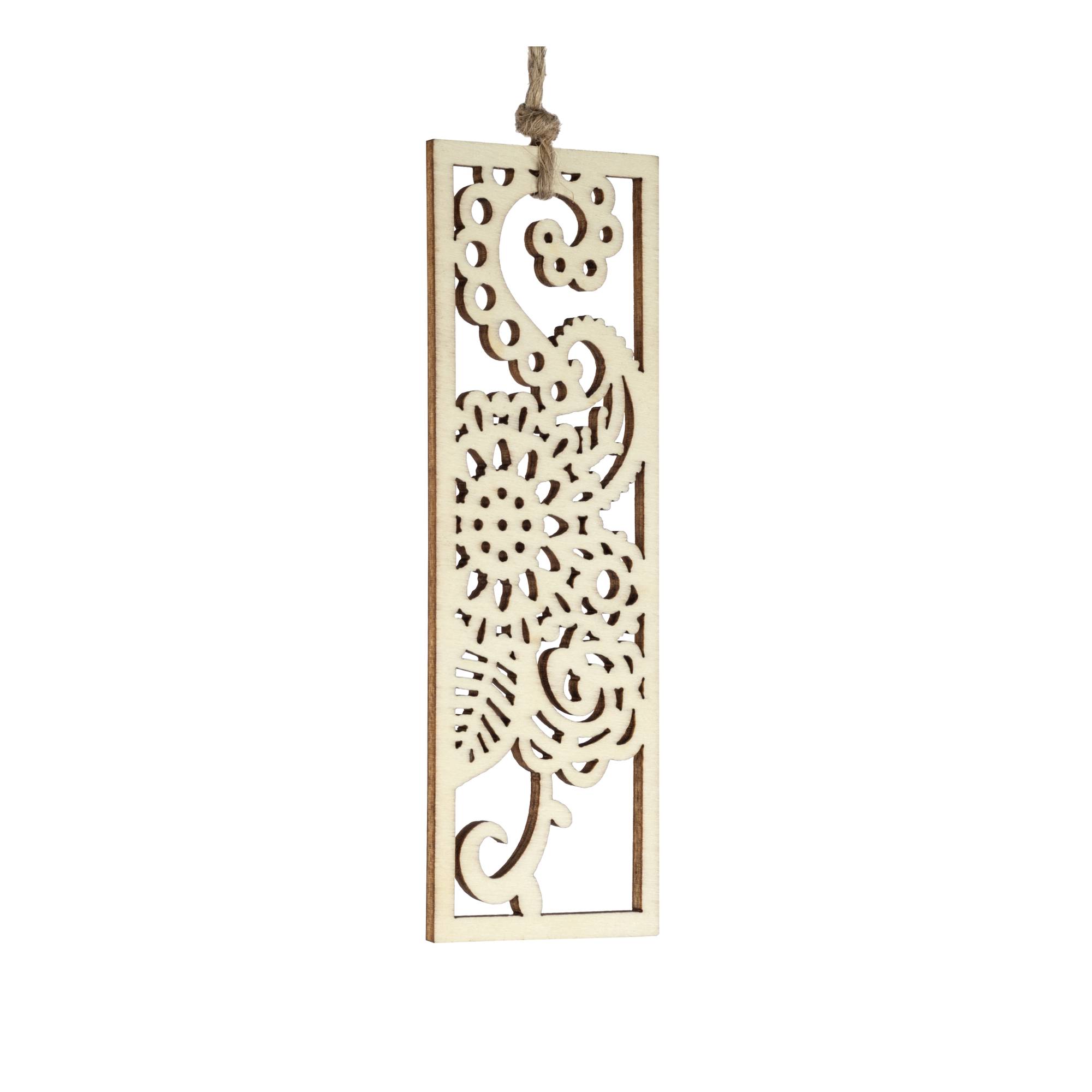 Wooden Filigree Hanging Letter I 12cm | Hobbycraft