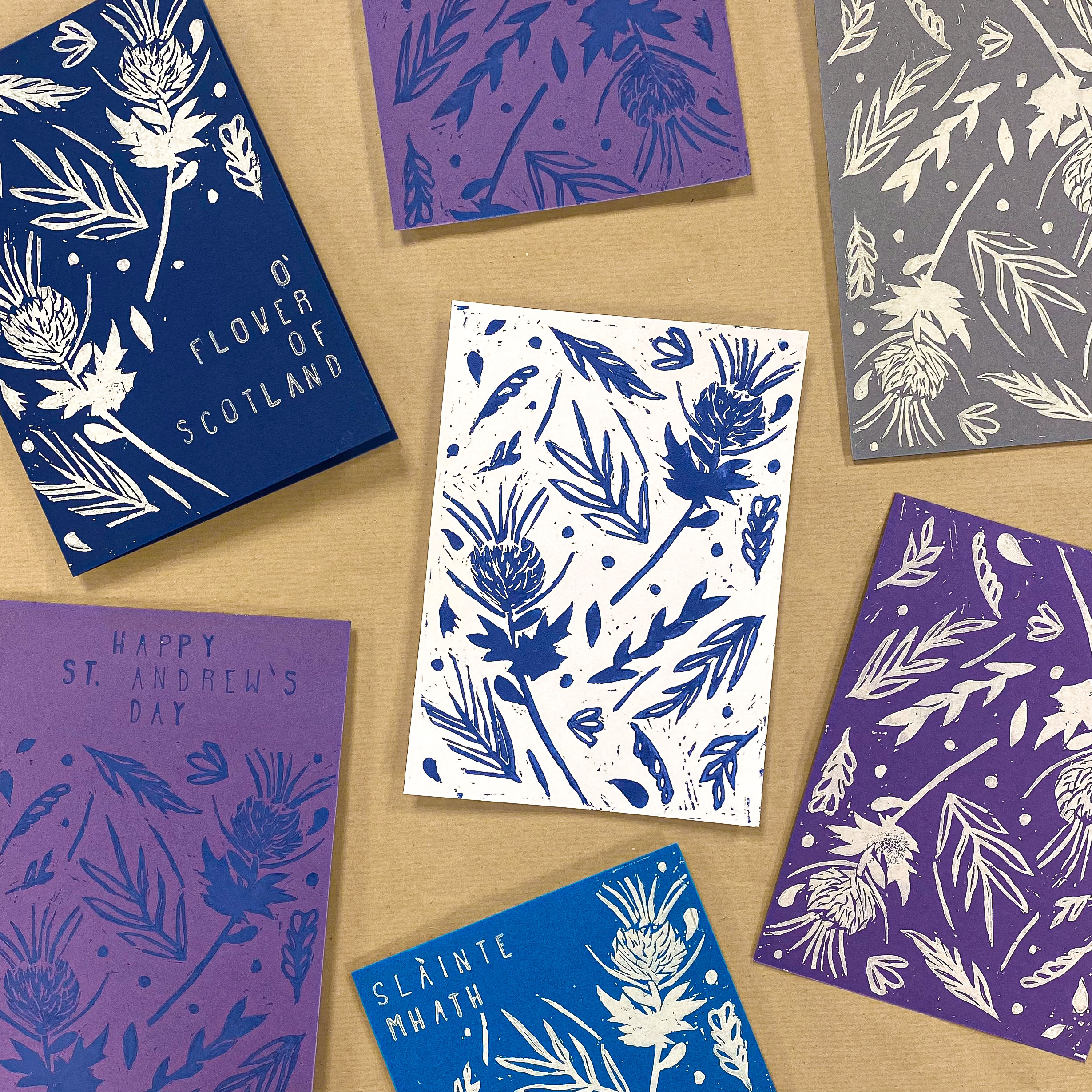 How to Lino Cut a St Andrew's Day Scottish Thistle Print | Hobbycraft