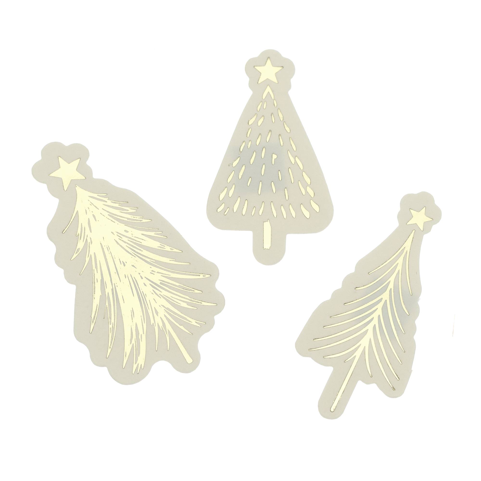 Gold Foil Star Tree Card Toppers 3 Pack | Hobbycraft