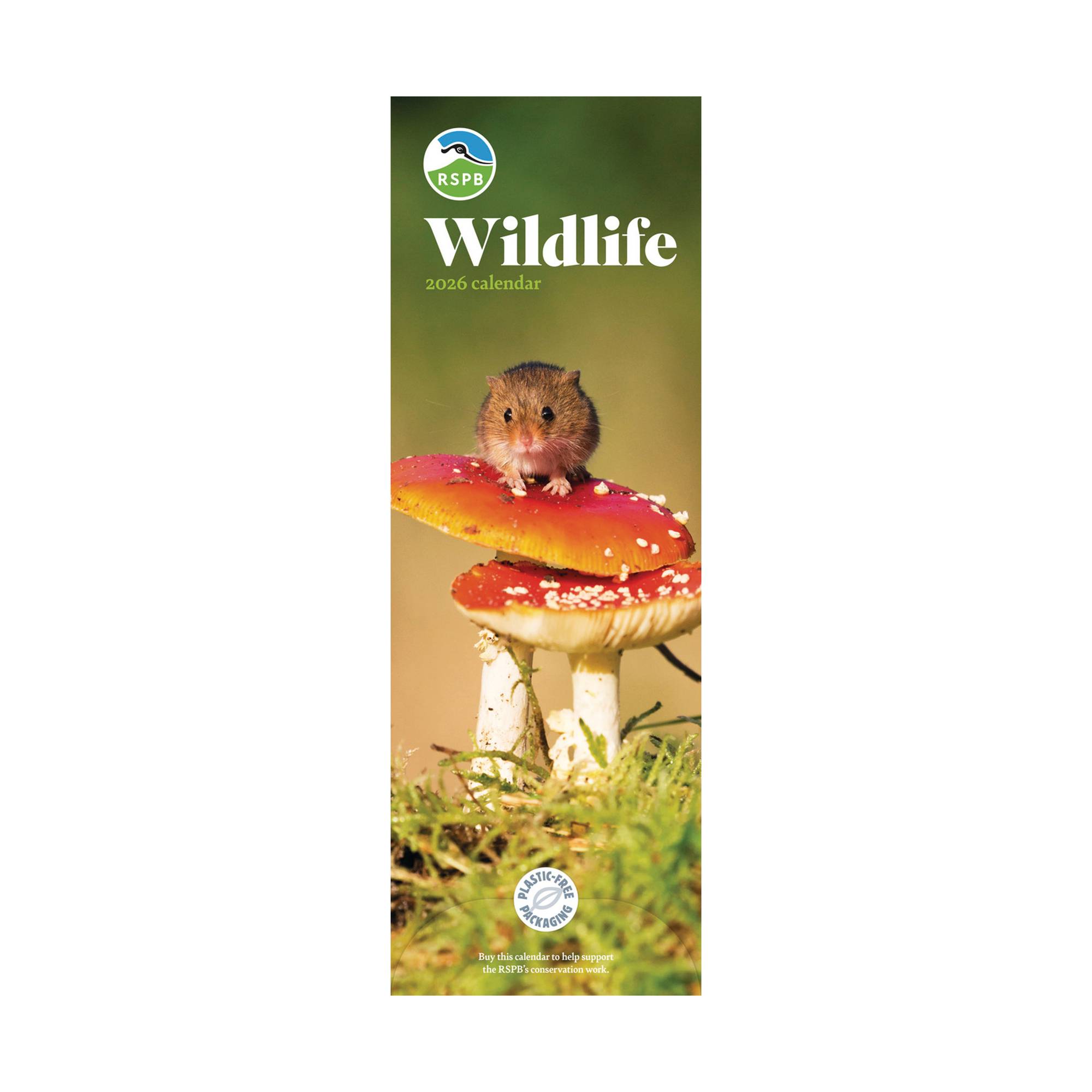 RSPB Wildlife Slim Calendar 2026 | Hobbycraft
