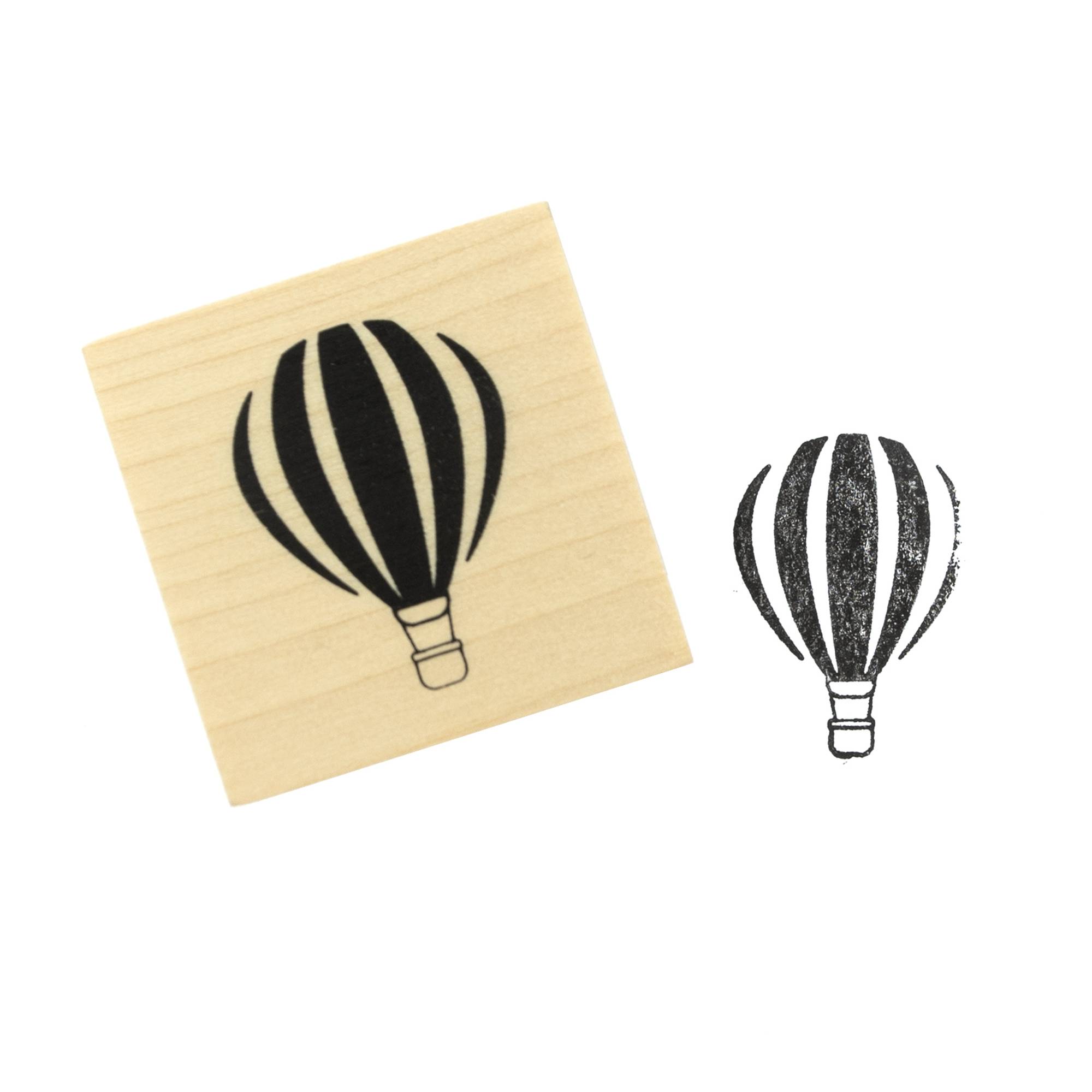 Hot Air Balloon Wooden Stamp 3.8cm x 3.8cm | Hobbycraft