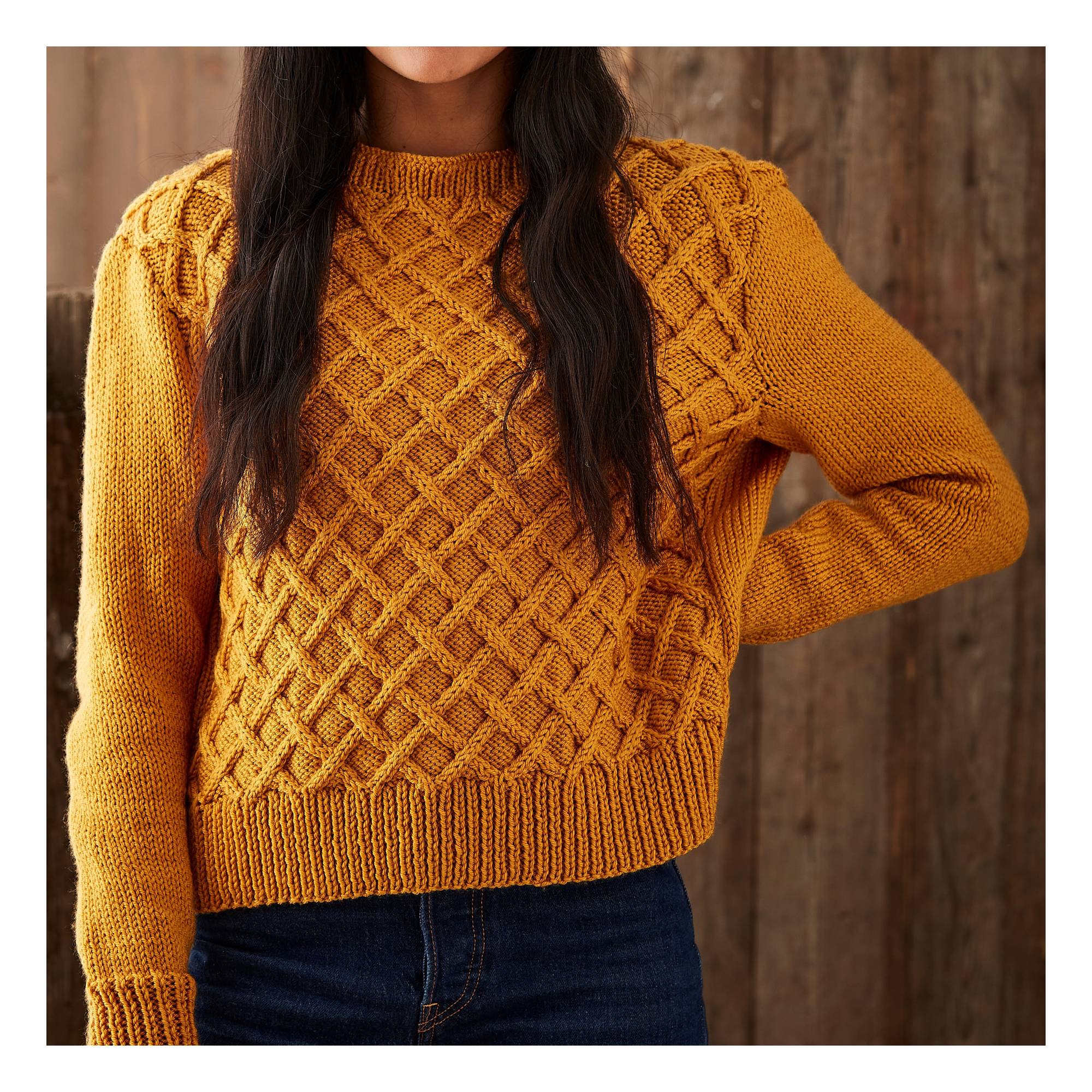 Knitcraft Crossed Cable Jumper Digital Pattern 0278 | Hobbycraft