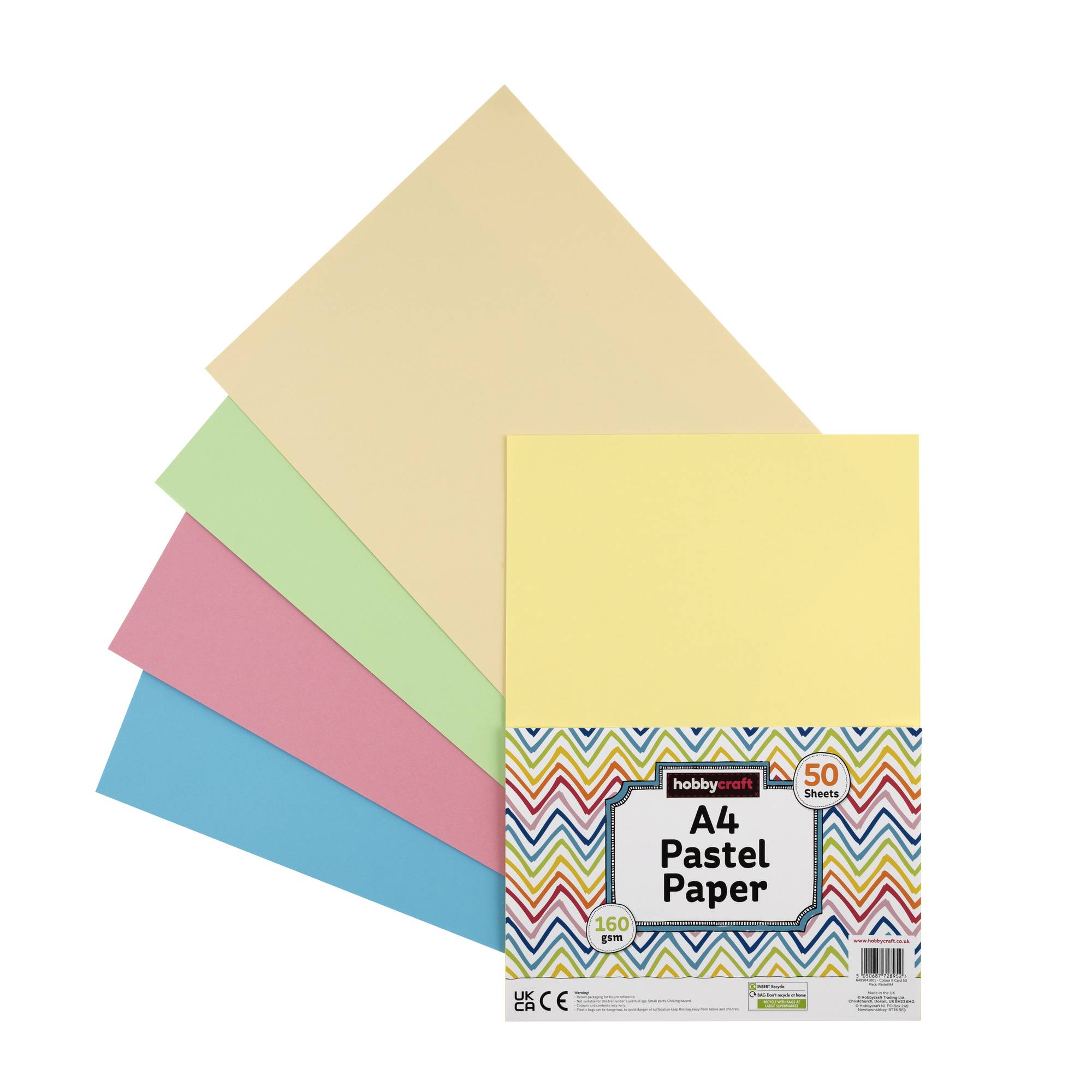 Pastel Card A4 50 Pack | Hobbycraft