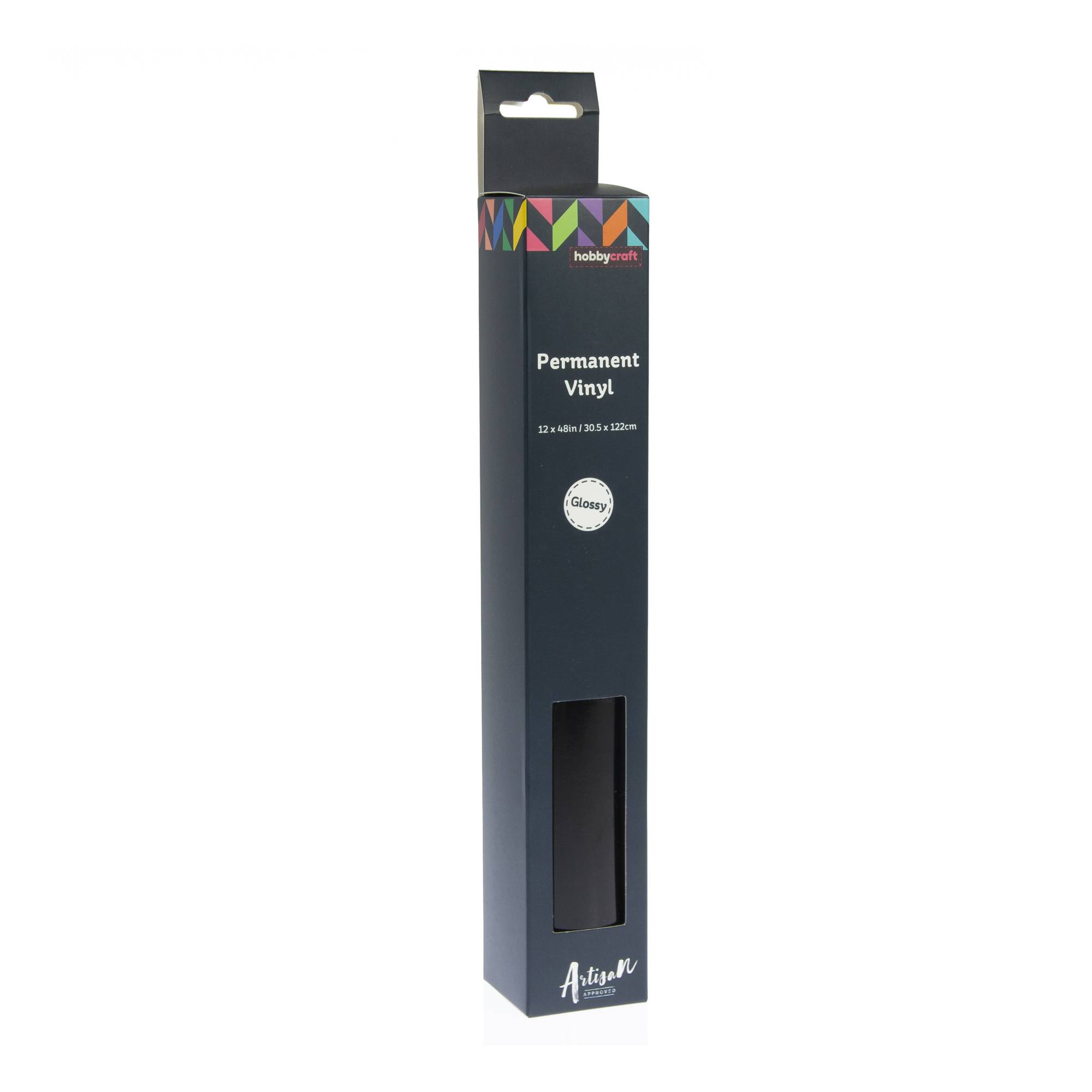 Black Glossy Permanent Vinyl 12 x 48 Inches | Hobbycraft